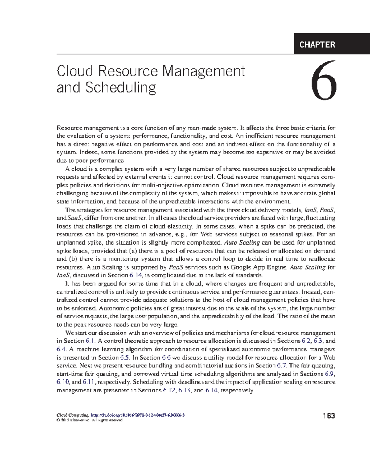 Chapter 06 - Cloud Resource Management and Scheduling - CHAPTER Cloud ...
