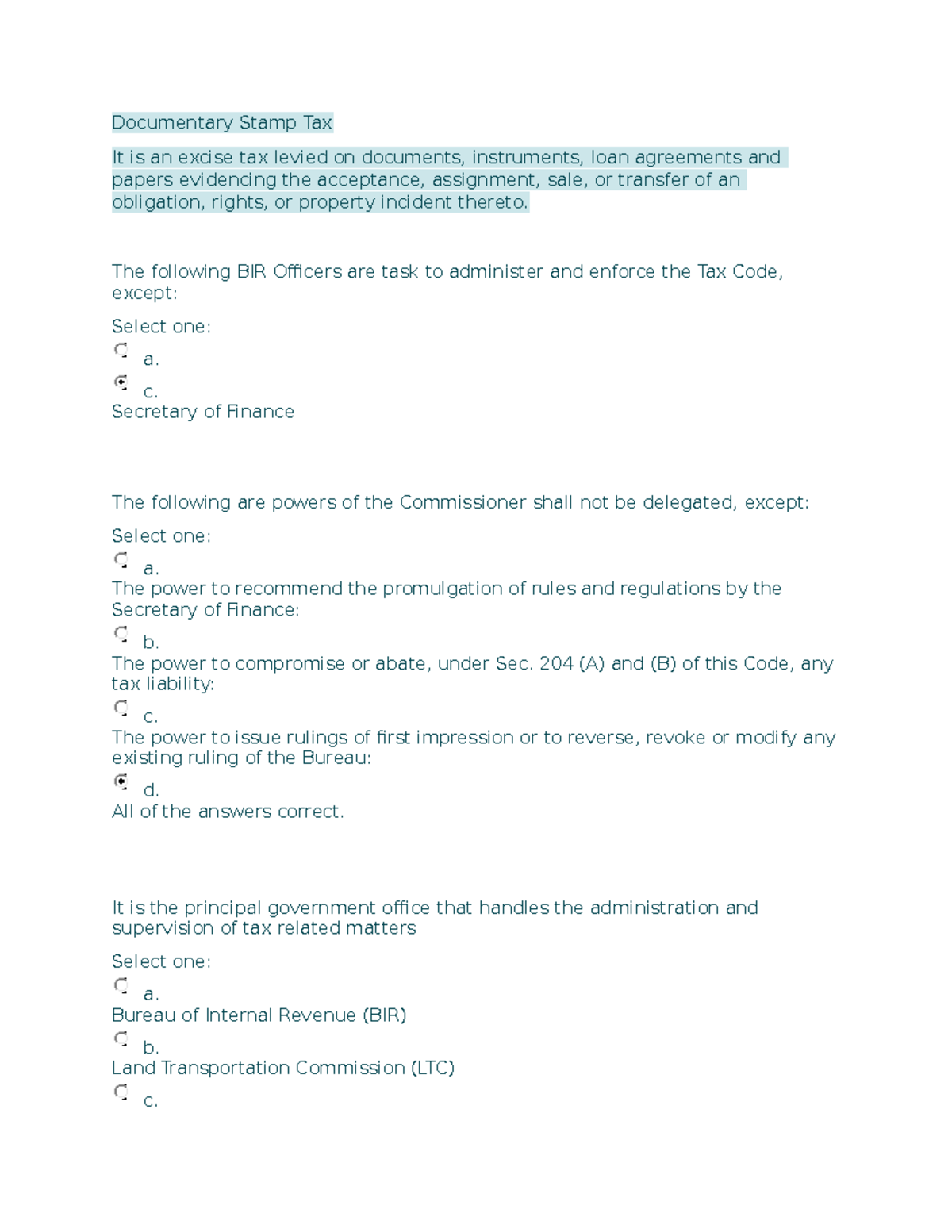 Documentary Stamp Tax - asasassasas - Documentary Stamp Tax It is an ...