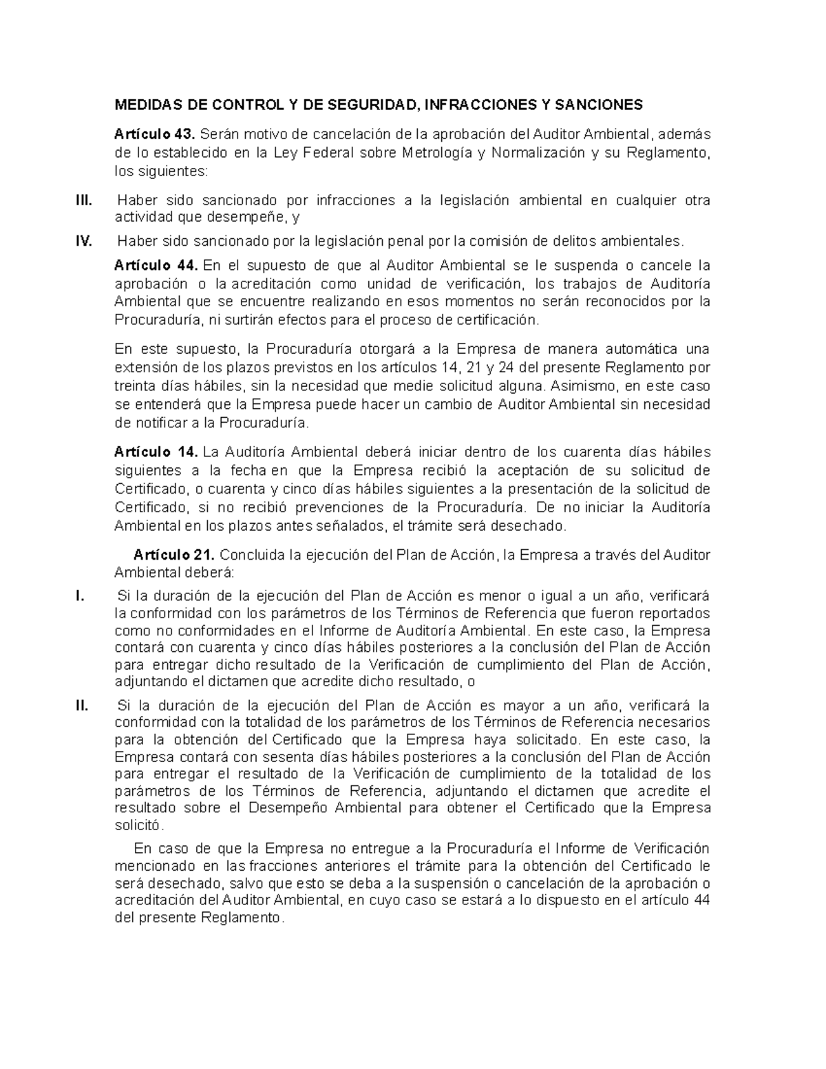 Medidas DE Control Y DE Seguridad - MEDIDAS DE CONTROL Y DE SEGURIDAD ...
