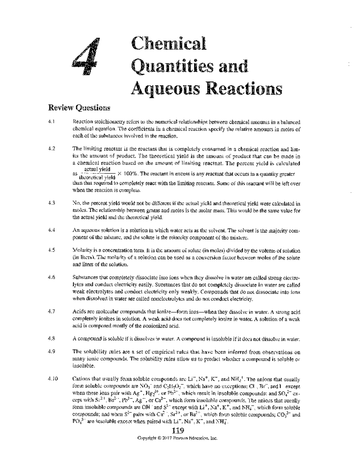 Chapter 4 Chemistry summaries. Notes for chem - CHEM 205 - Studocu