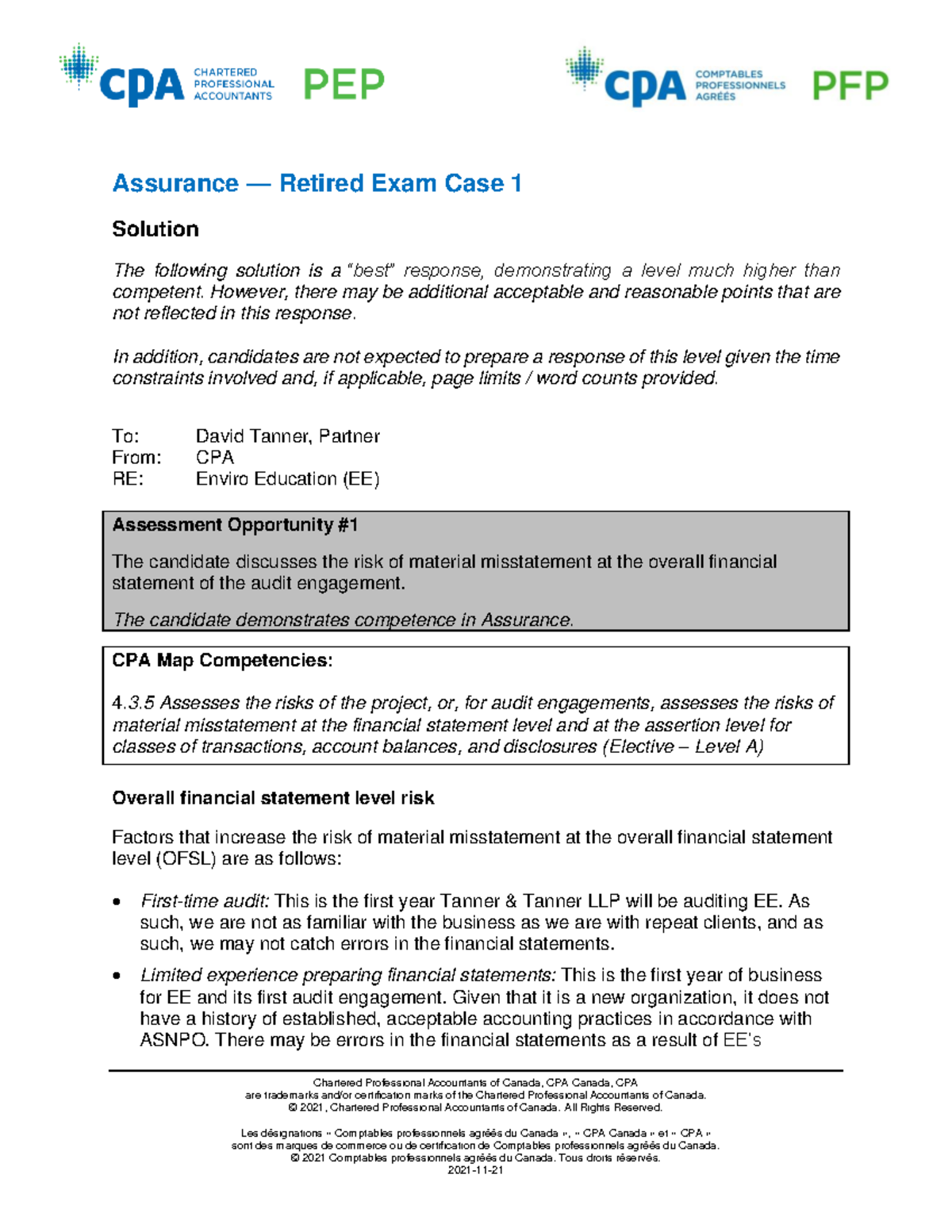 ASU-2201E-RES01 - Solutions - Chartered Professional Accountants of ...