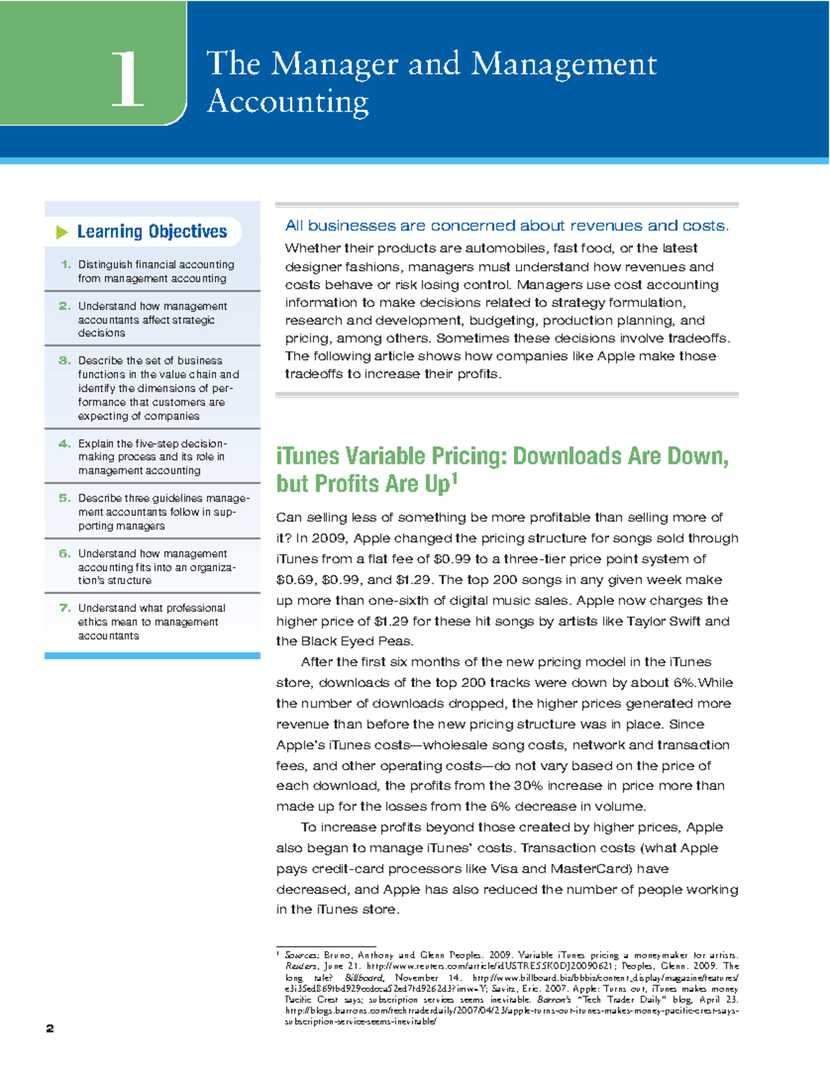 Chapter 1 - The Manager and Management Accounting - All businesses are ...