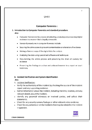 EH notes by mu - Ethical hacking - Ethical hacking and forensic - Studocu