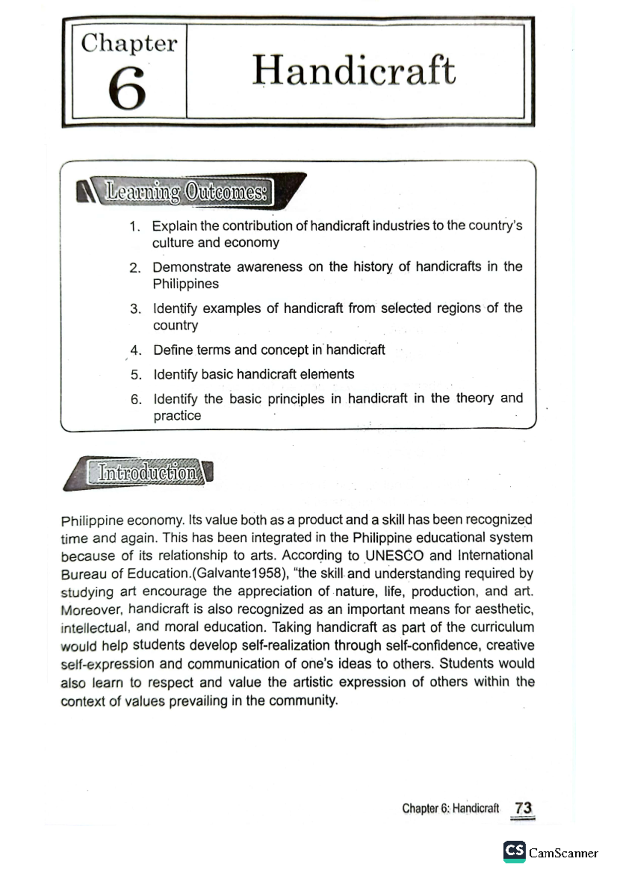 Chapter-6- Handicraft - Explain the contribution of handicraft ...
