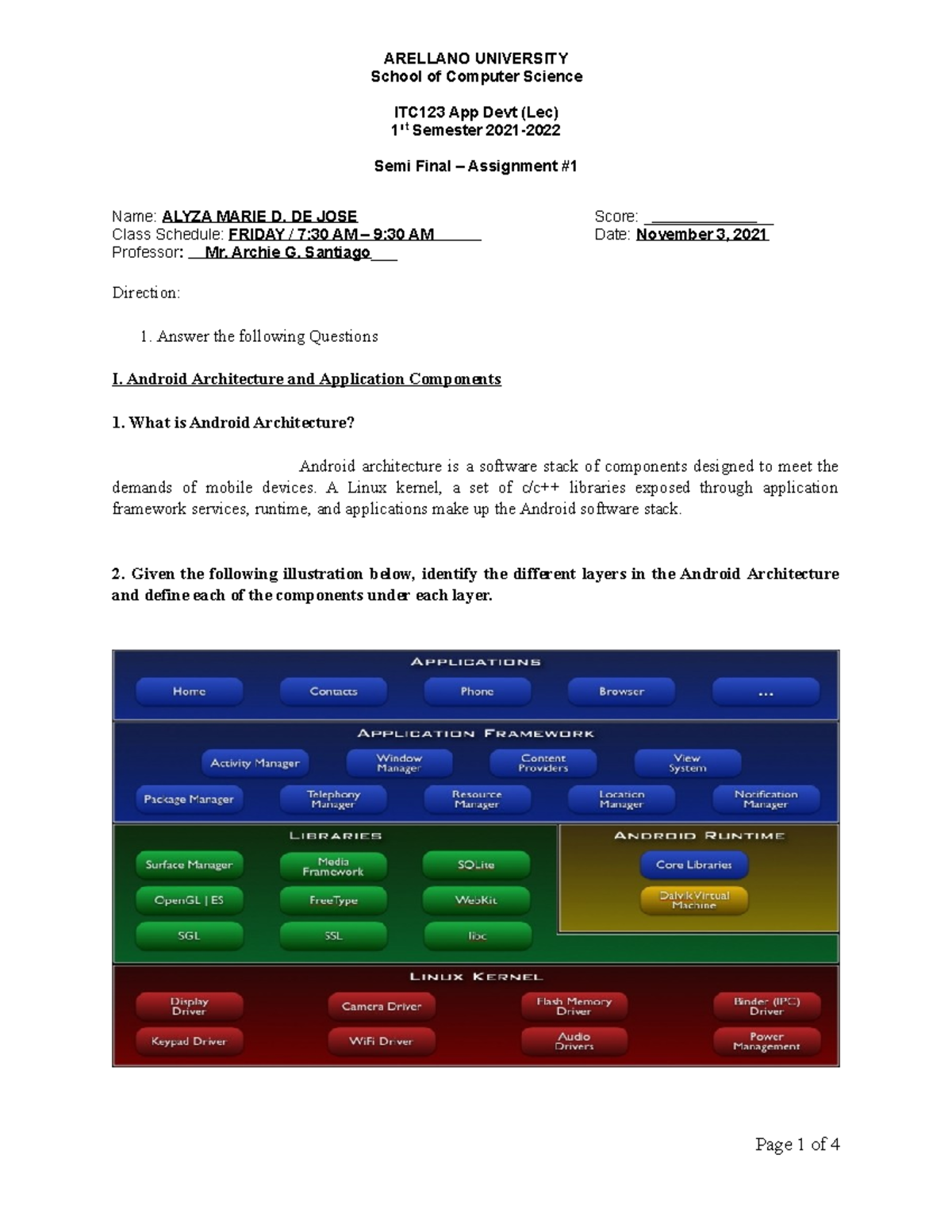 ITC123 App Devt (Lec)- Assignment 1 - Semi Final - ARELLANO UNIVERSITY ...