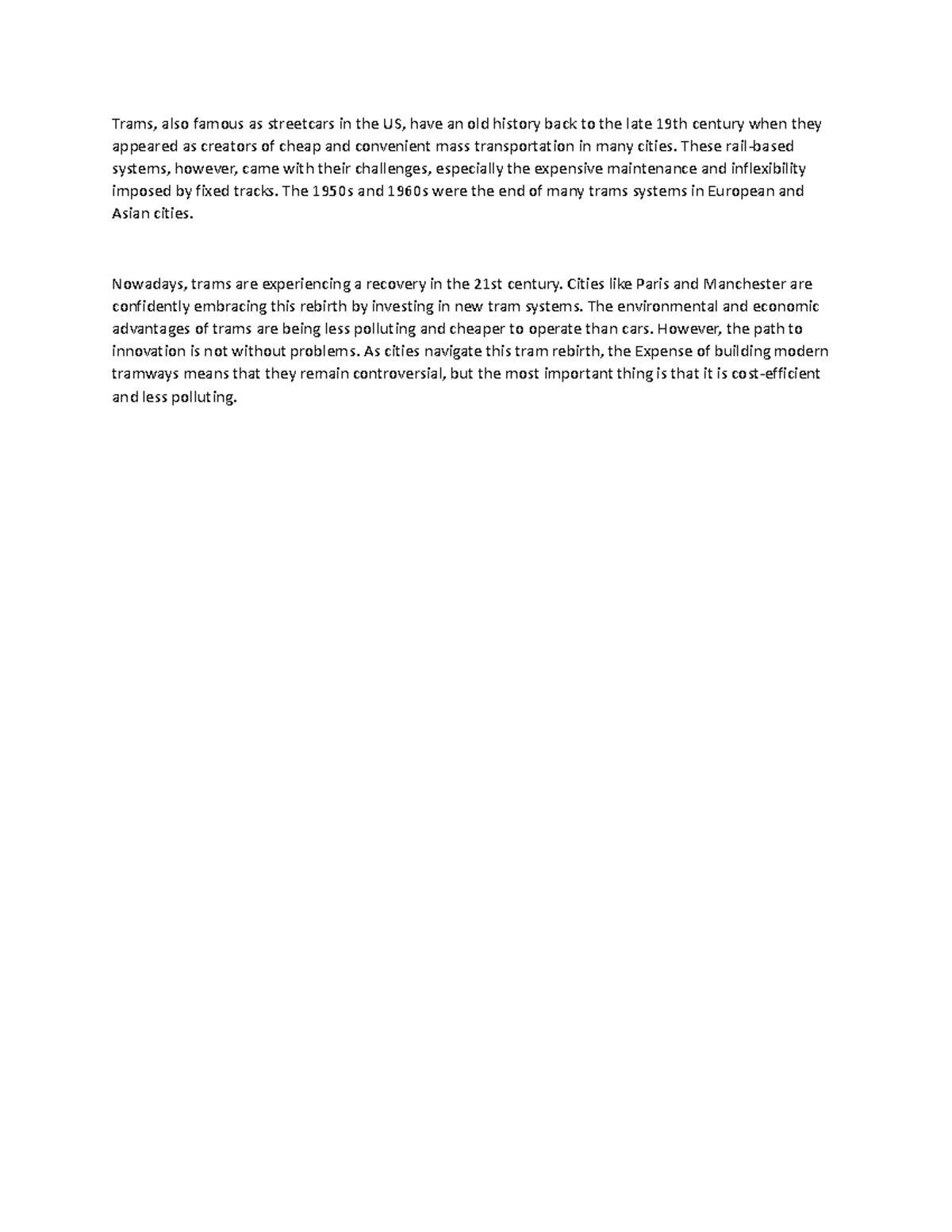 Trams - jdjs sdljksdl sd - Trams, also famous as streetcars in the US ...