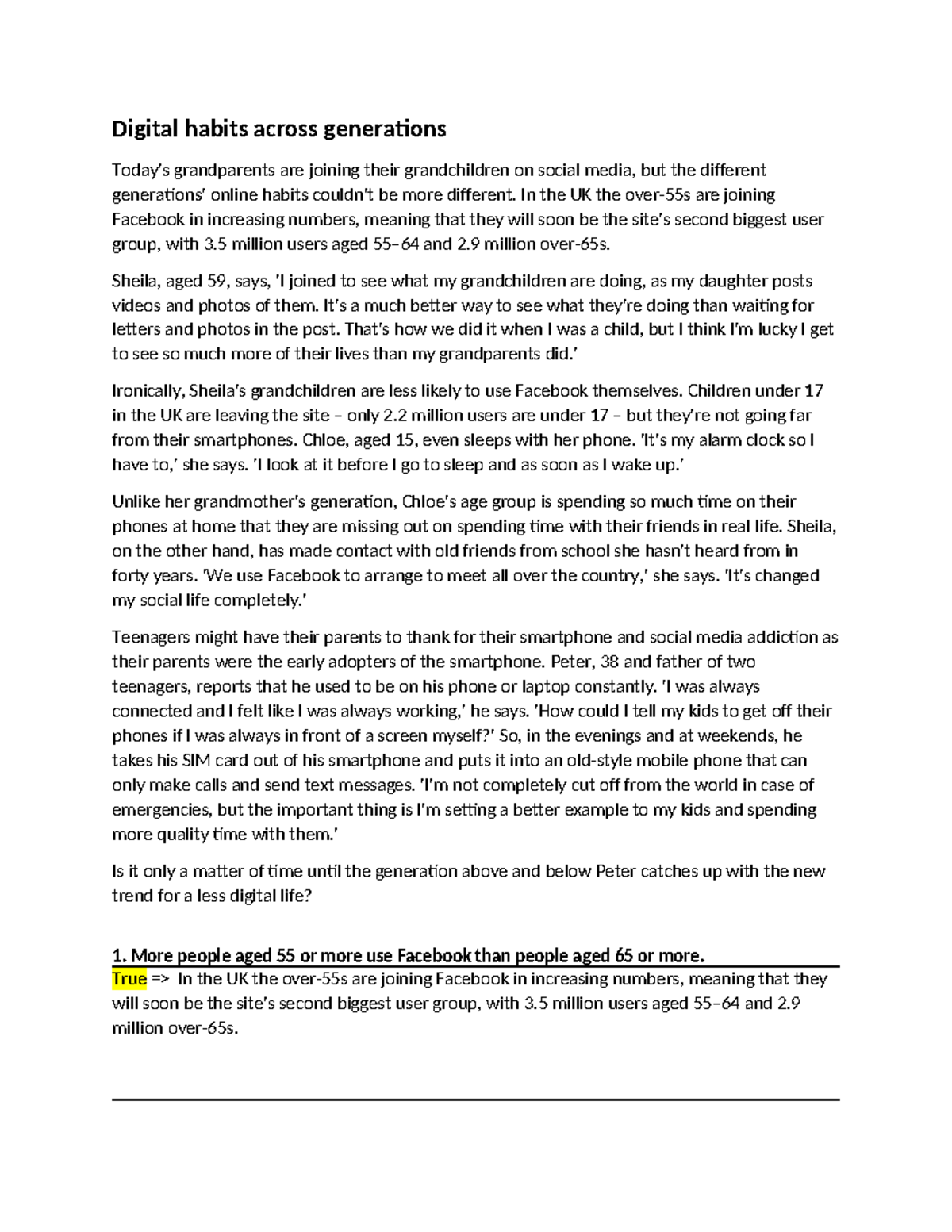 Practice 4 Digital habits across generations - Digital habits across ...