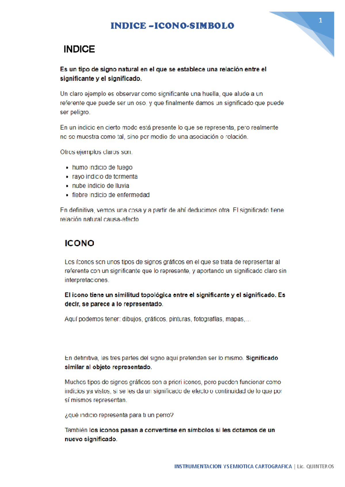 005- Icono, Indice Y Simbolo - INDICE – ICONO-SIMBOLO 1 INSTRUMENTACION ...