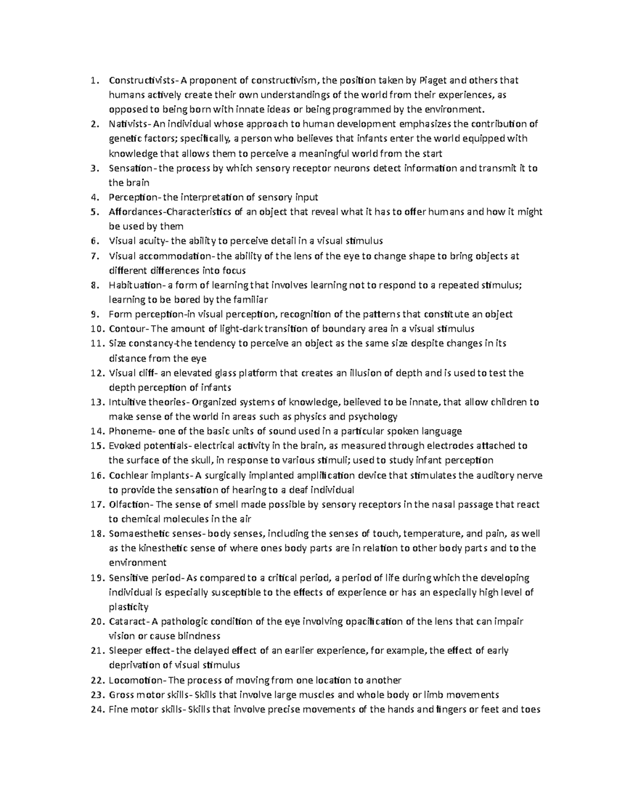 Chapter 6 key terms - Constructivists- A proponent of constructivism ...