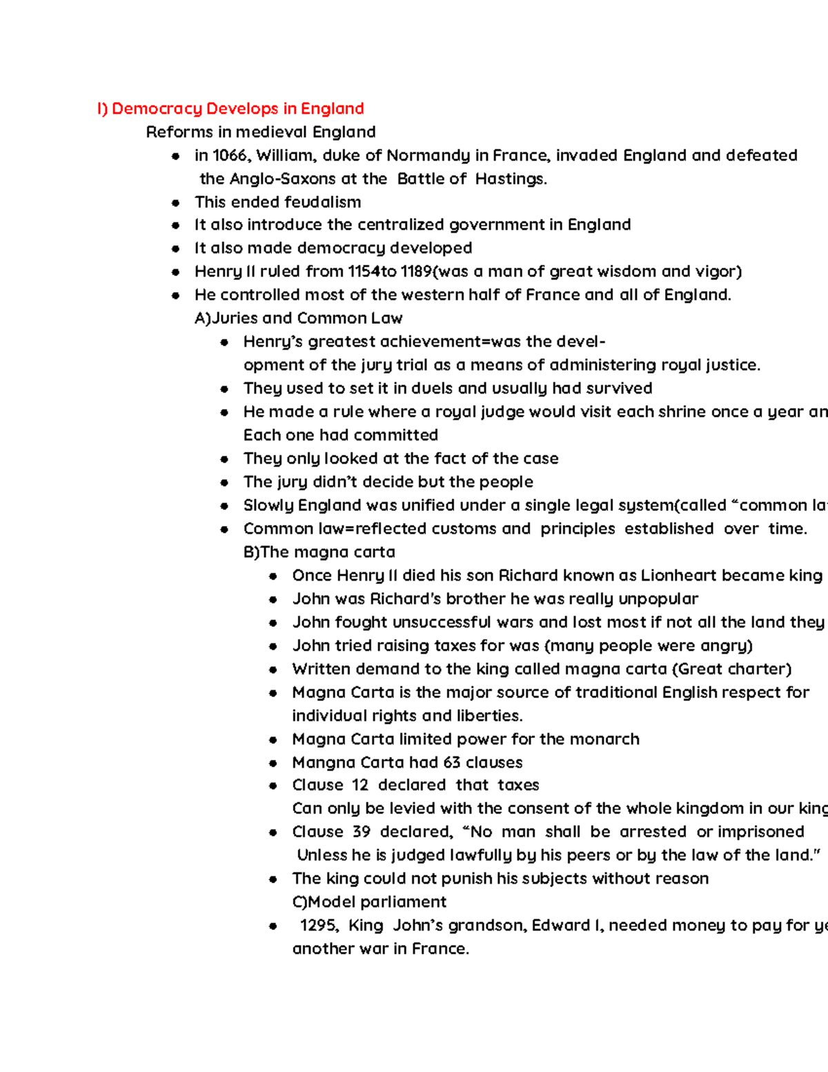 Democracy develops in England - l) Democracy Develops in England ...