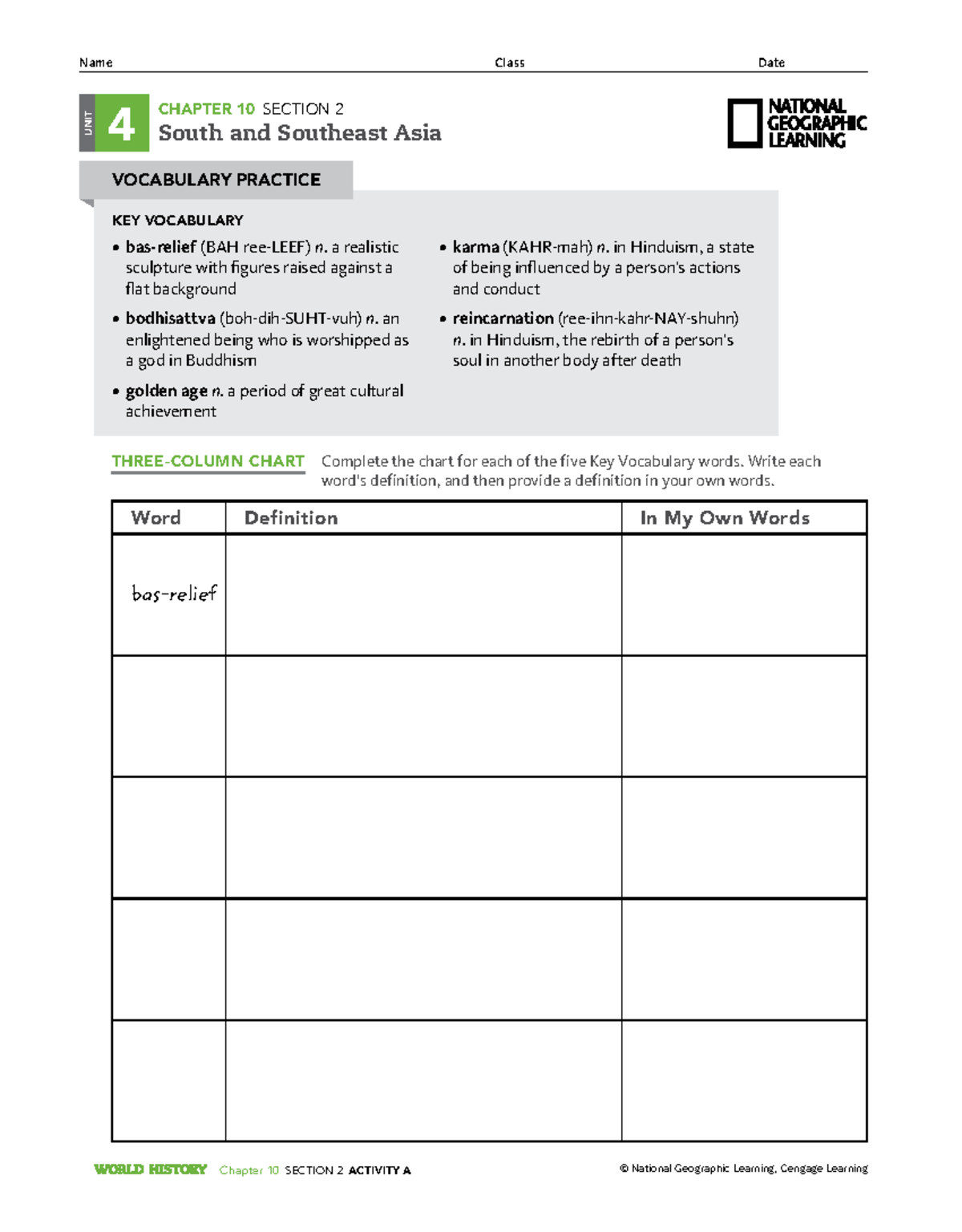 Chapter 10 Section 2 Vocab - Name Class Date Chapter 10 SECTION 2 ...
