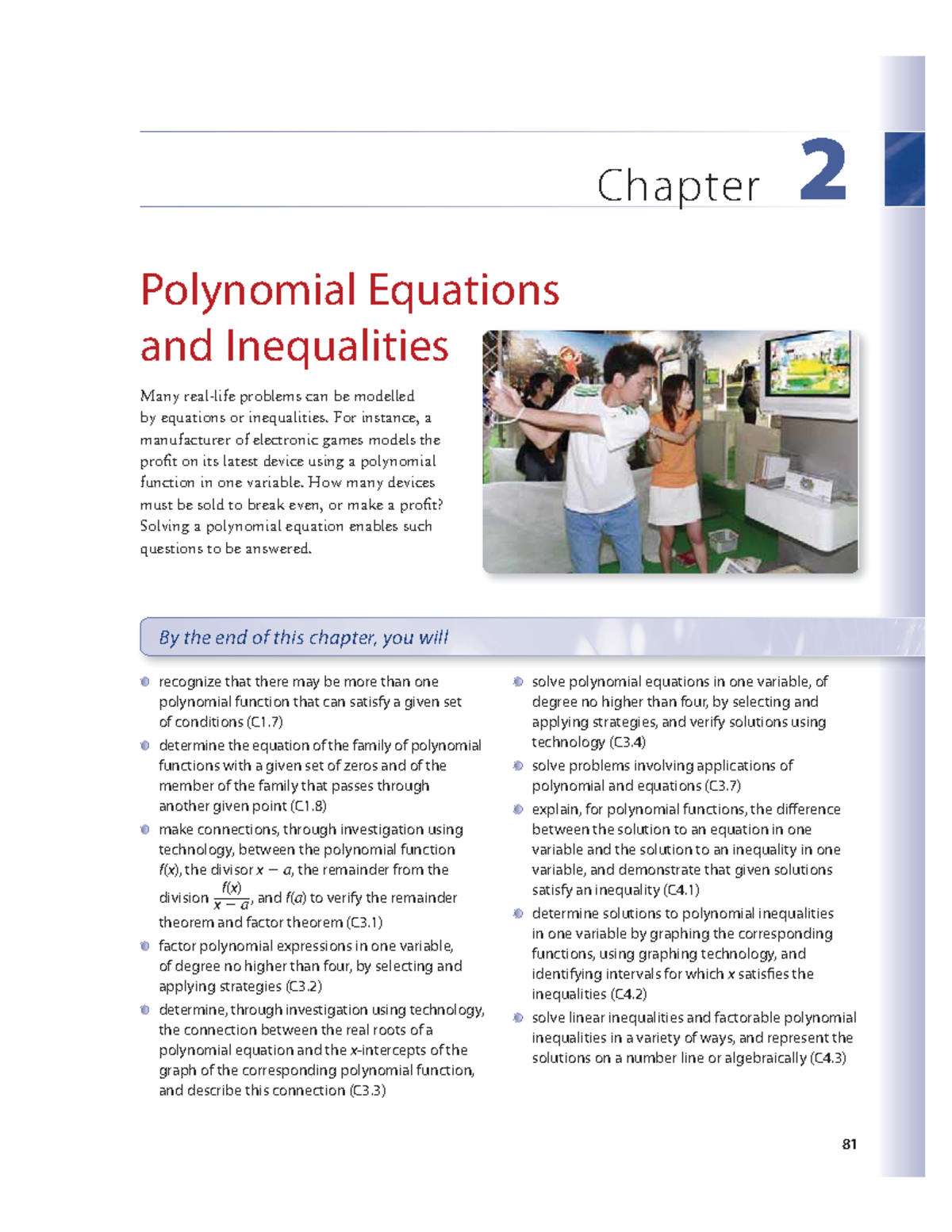 Mhf4u-chapter 2text - Math aspect of the learning - Chapter Polynomial ...