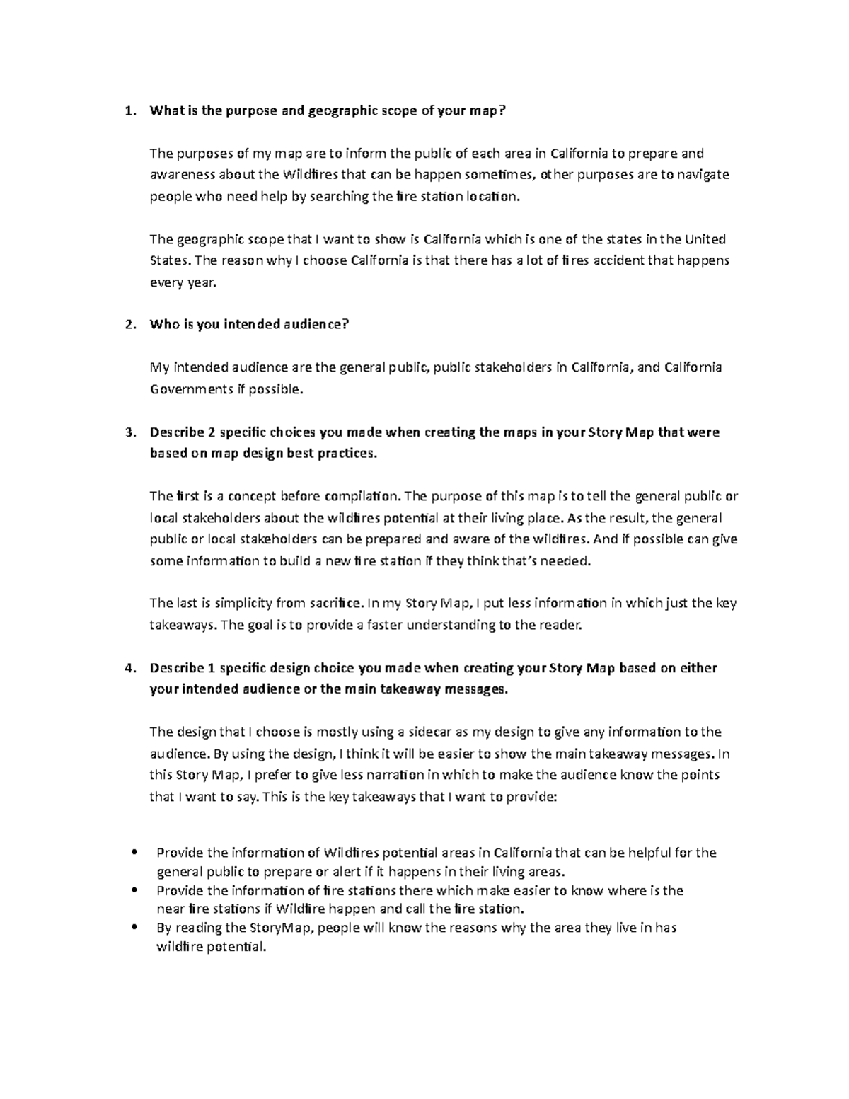 Final Project Written What Is The Purpose And Geographic Scope Of Your Map The Purposes Of My