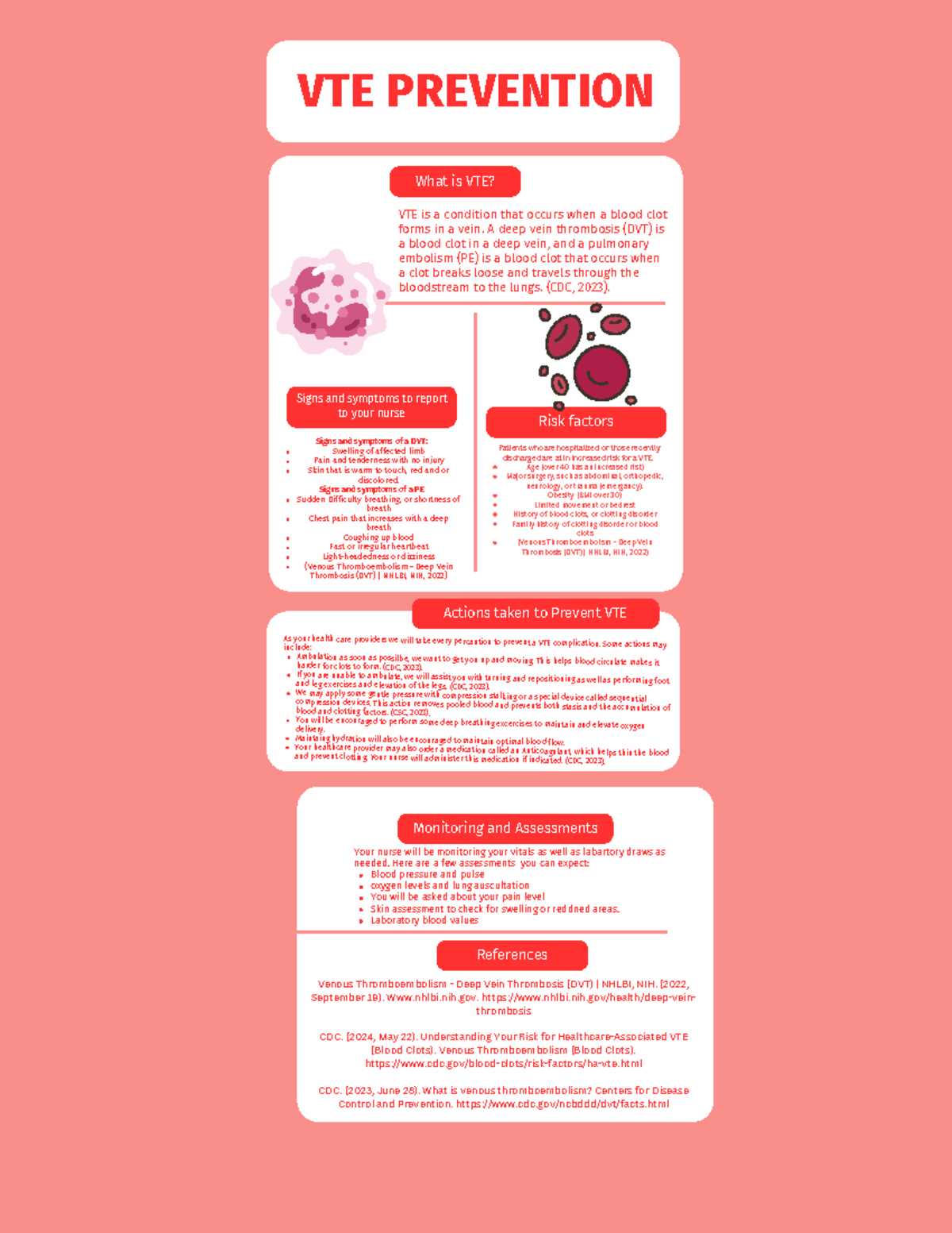 VTE Prevention - VTE infographic. For reference only - What is VTE ...