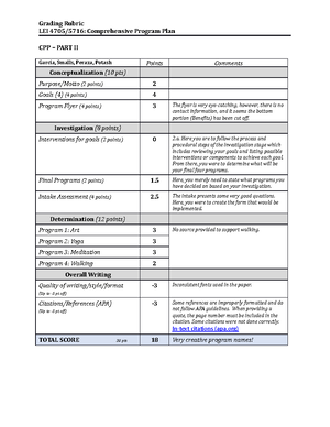 Individual Program Plan and Treatment Plan - Individual Program ...