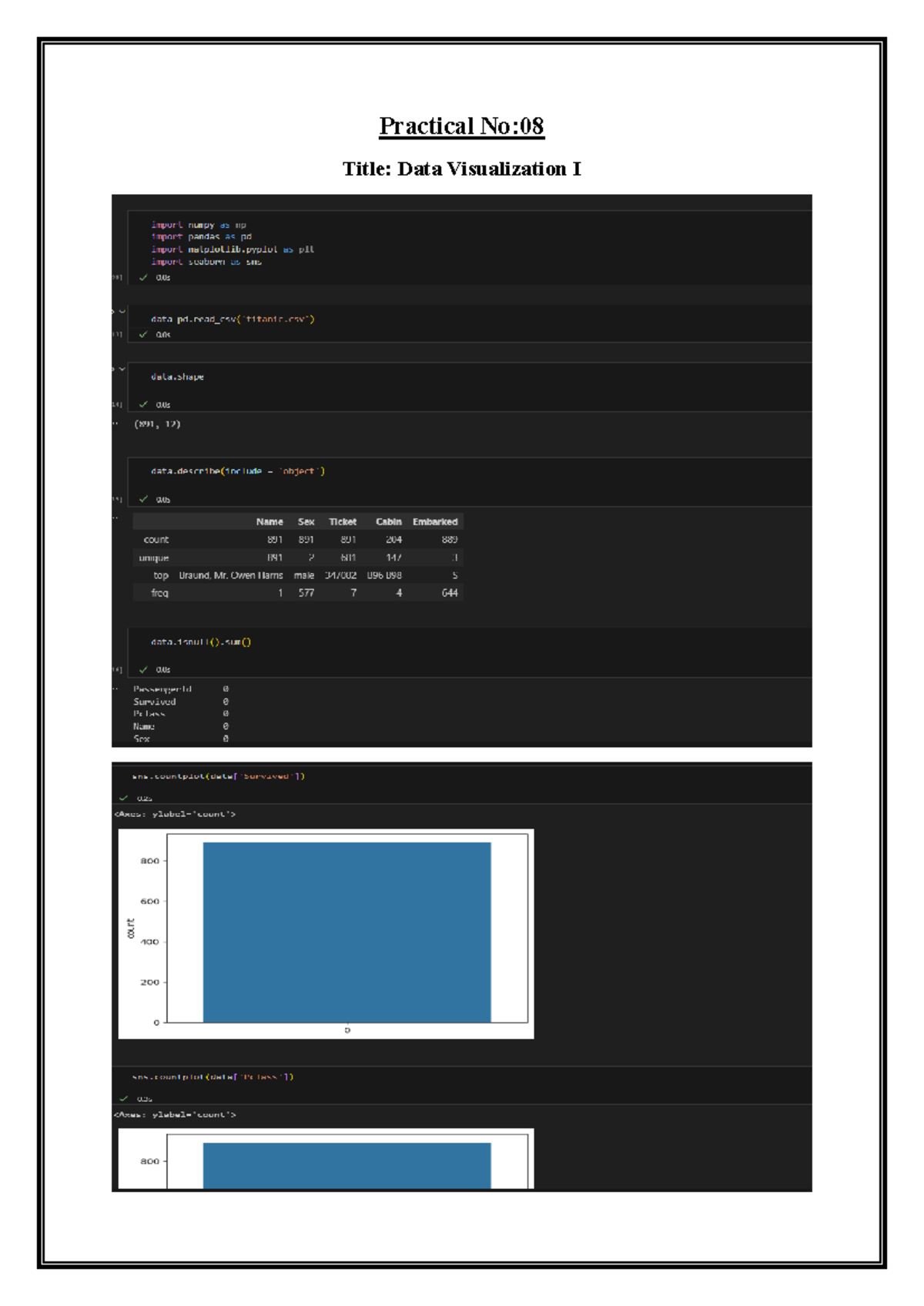 DOP 8 - Practical Material - Data Science - Practical No: Title: Data ...
