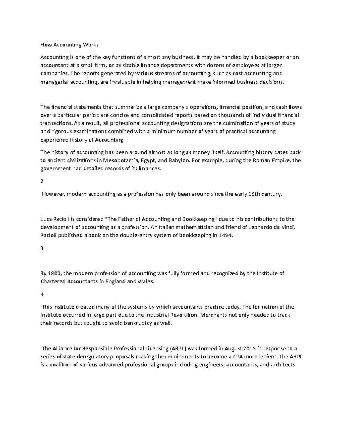 How-Accounting-Works - How Accounting Works Accounting is one of the ...