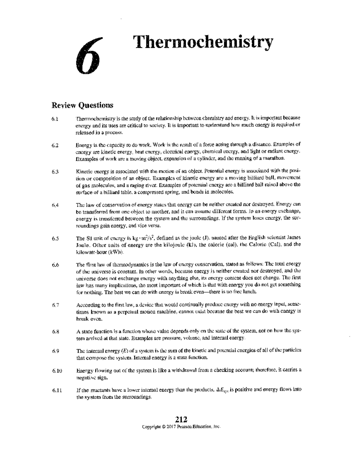 Chapter 6 Chemistry summaries. Notes for chem - CHEM 205 - Studocu