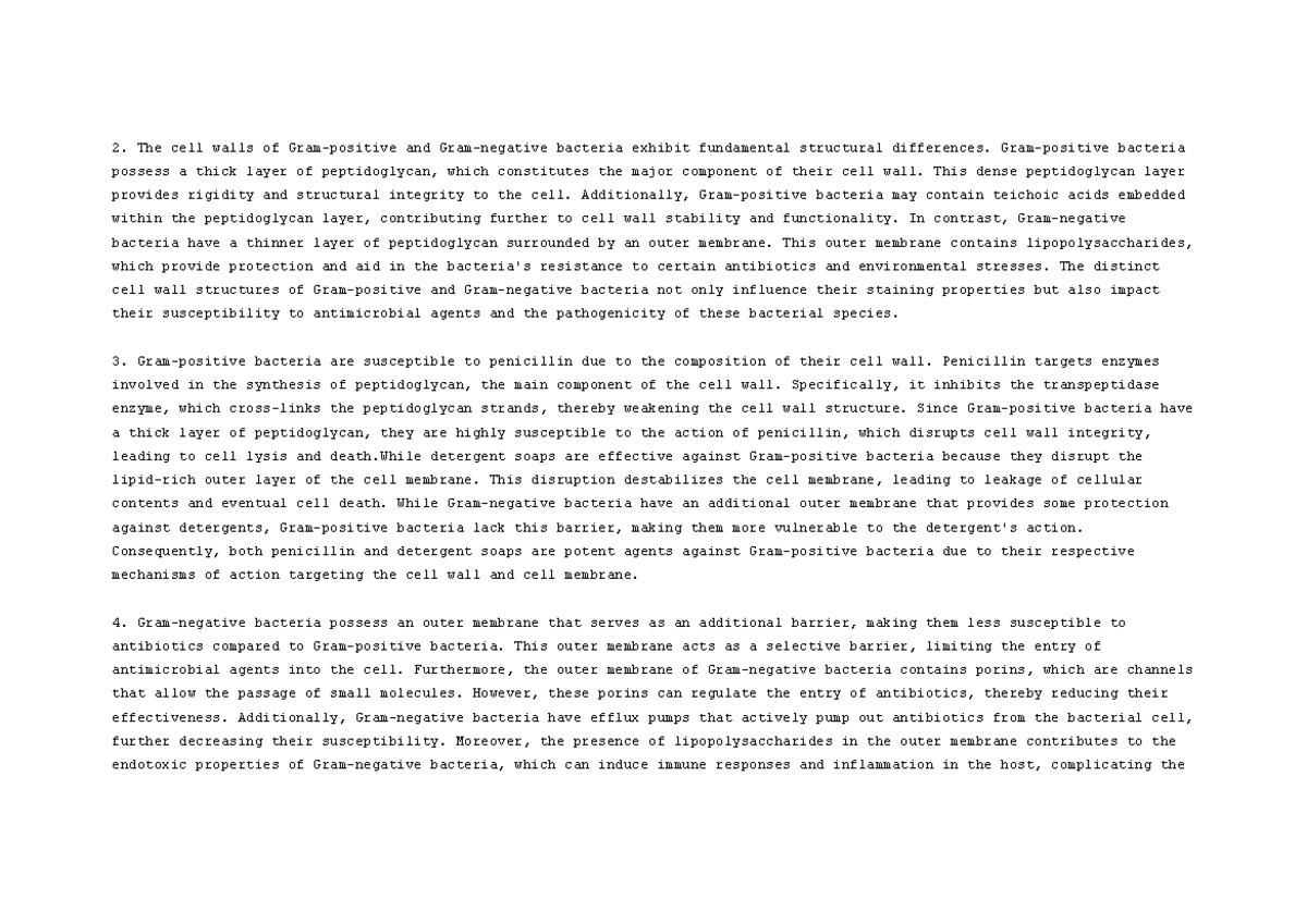 Microshit - none - The cell walls of Gram-positive and Gram-negative ...