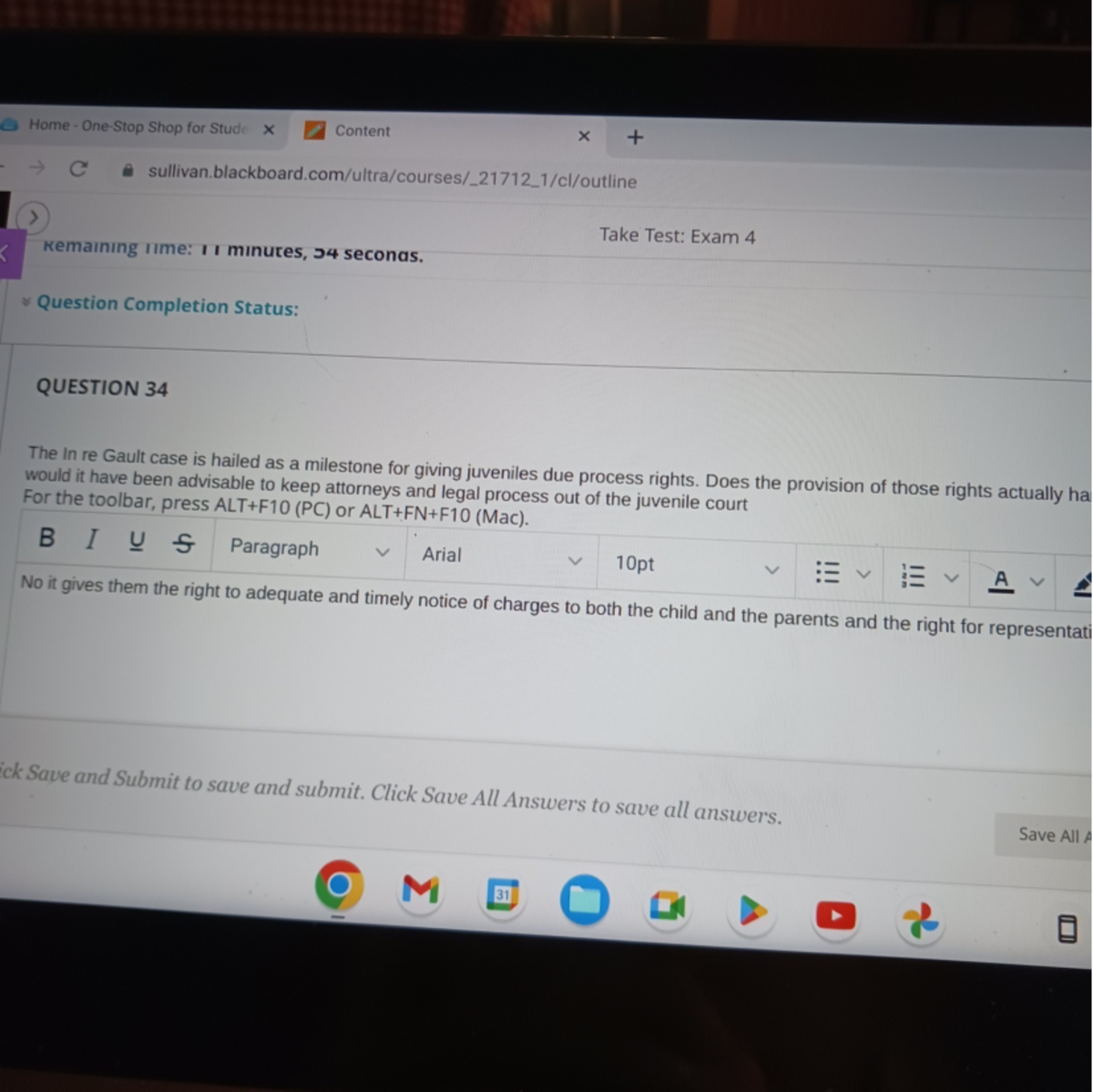 Juvenile exam 4 - Exam - CRJ101 - Studocu