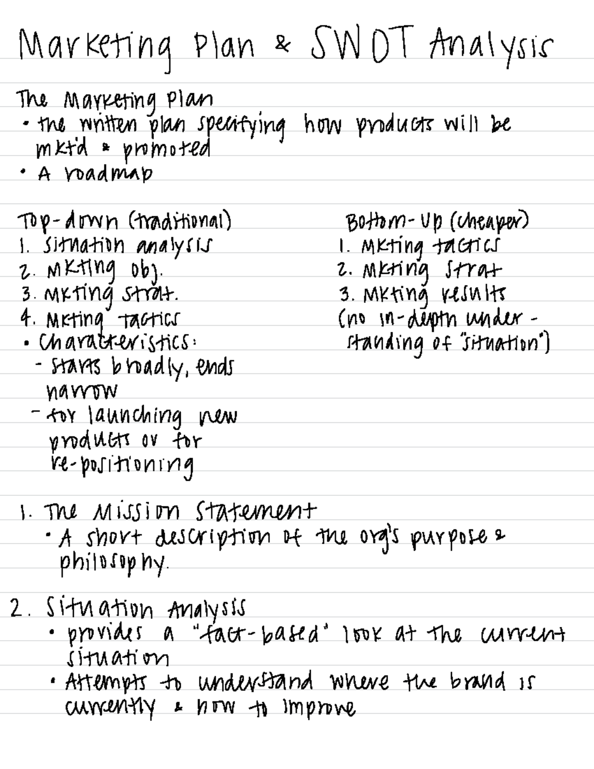 Foundations of IMC (ADV 5007) - Marketing Plan and SWOT Analysis ...