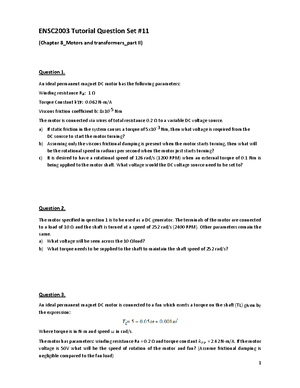 Set 09 Solutions - ENSC2003 Tutorial Question Set # - Studocu