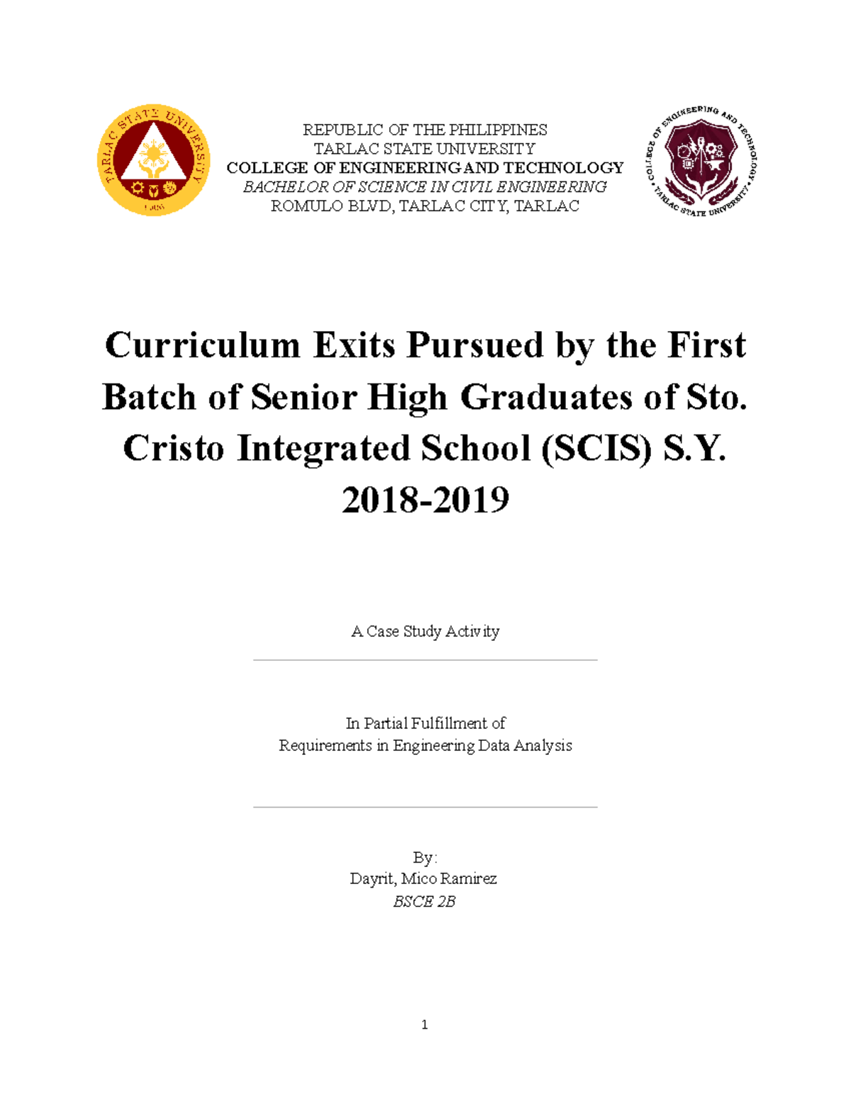 Curriculum Exits Pursued by the First Batch of Senior High Graduates of ...