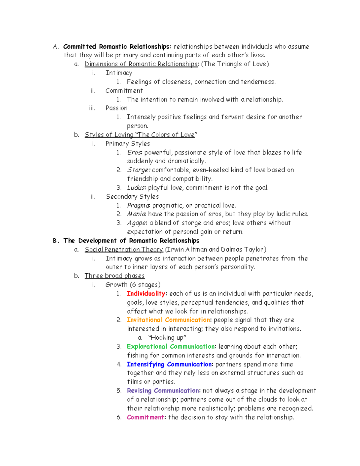 Ch. 11 - Shannon Roper - A. Committed Romantic Relationships ...