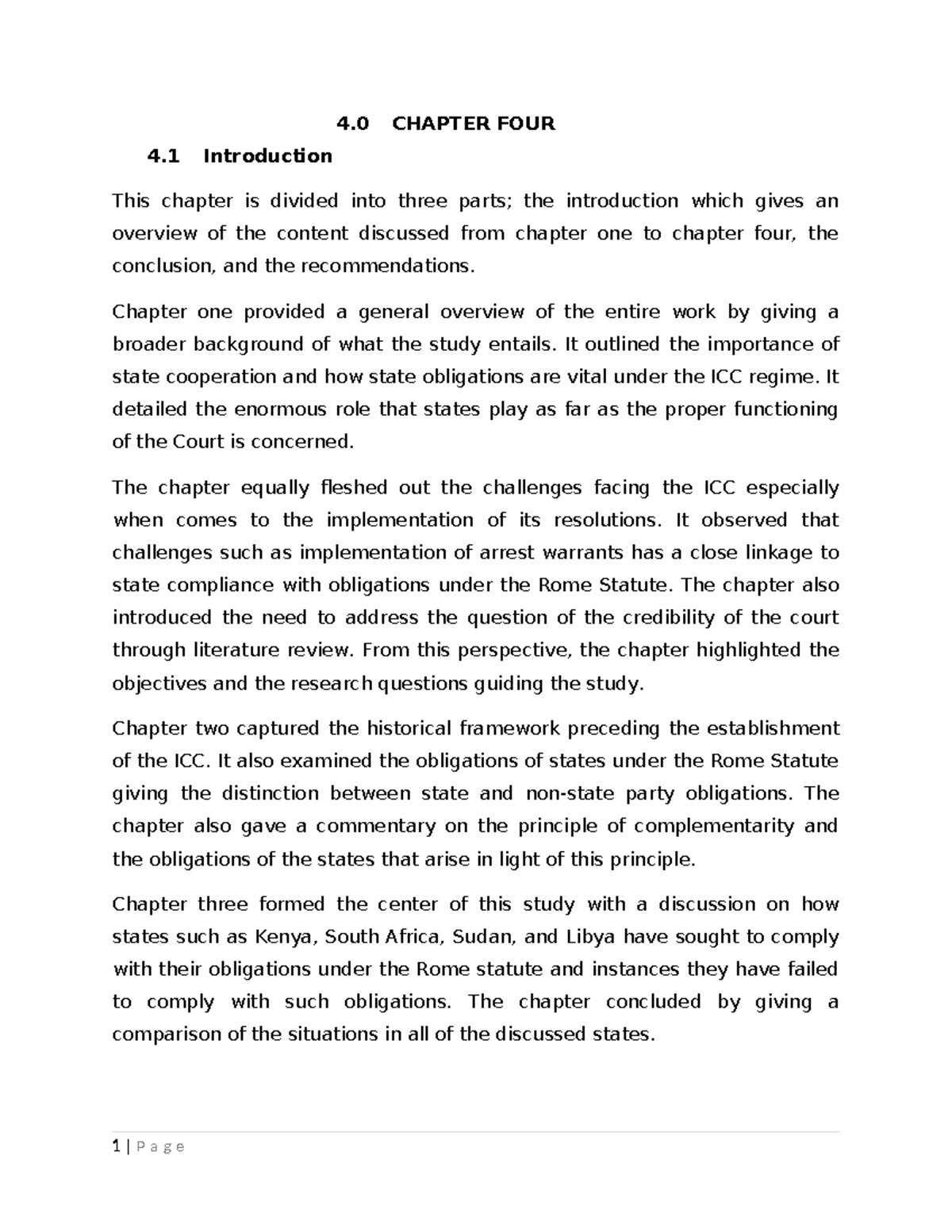 Chapter FOUR 1 - A report combination - 4 CHAPTER FOUR 4 Introduction ...