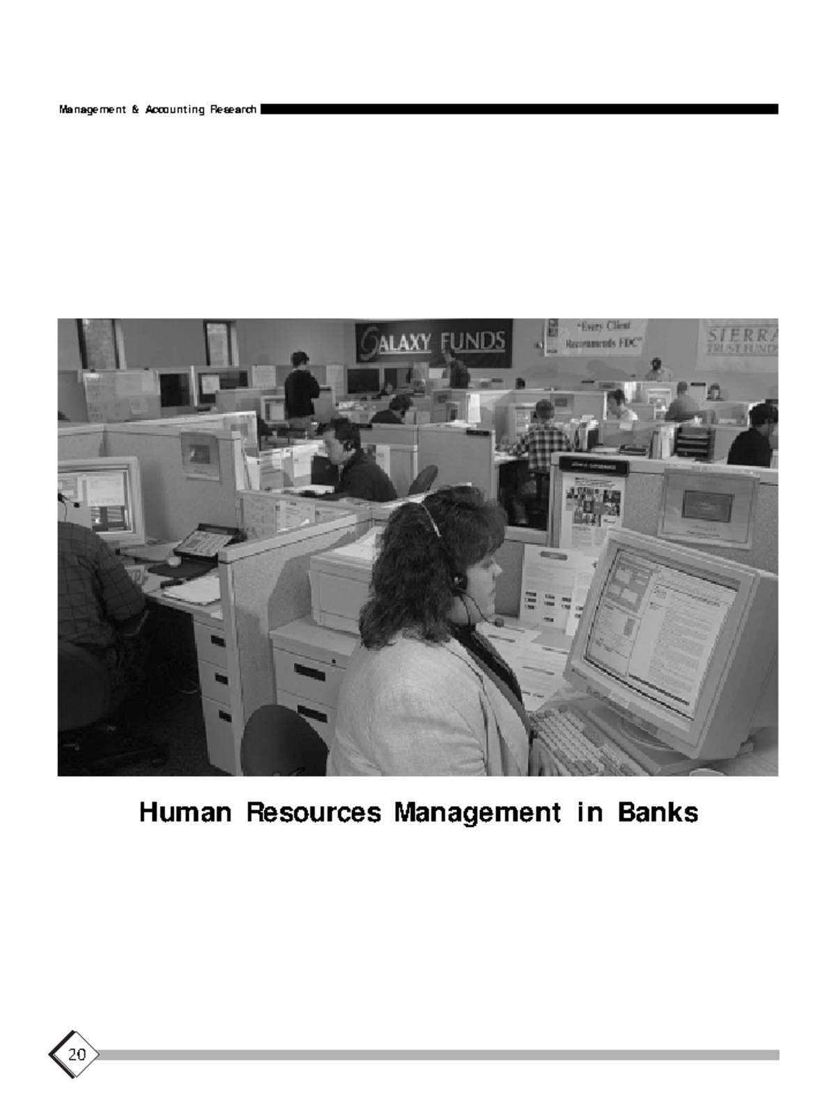 Human Resources Management in Banks - Management & Accounting Research ...