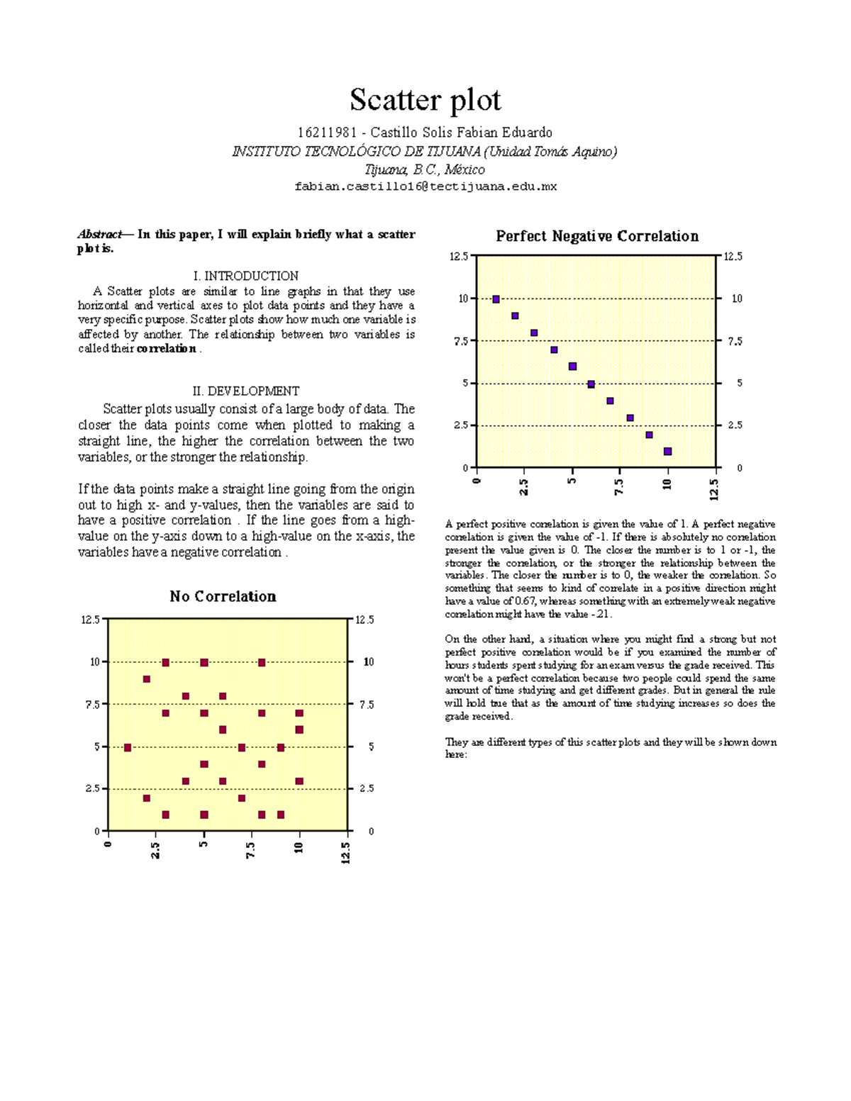 2.2.1 Scatter plot - Nota: A - Scatter plot 16211981 - Castillo Solis ...