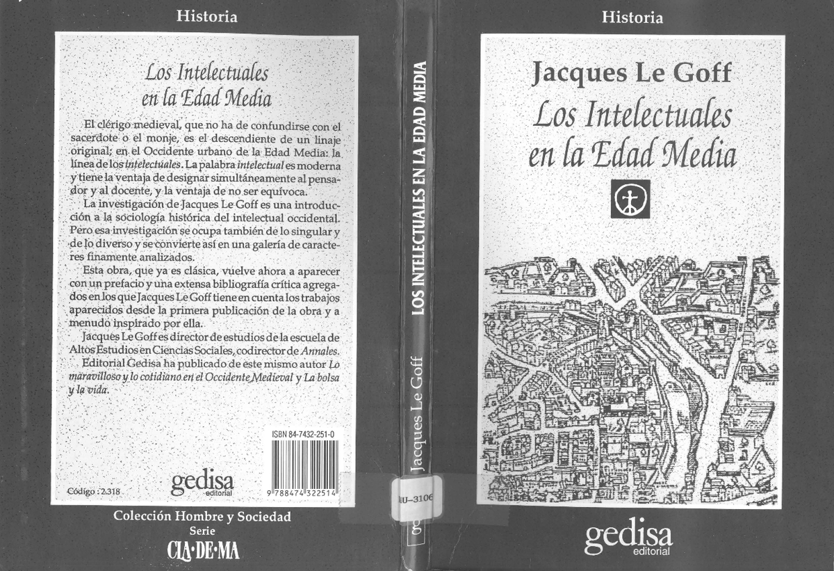 5- LE GOFF, Jacques - Libro - Los intelectuales en la Edad Media ...