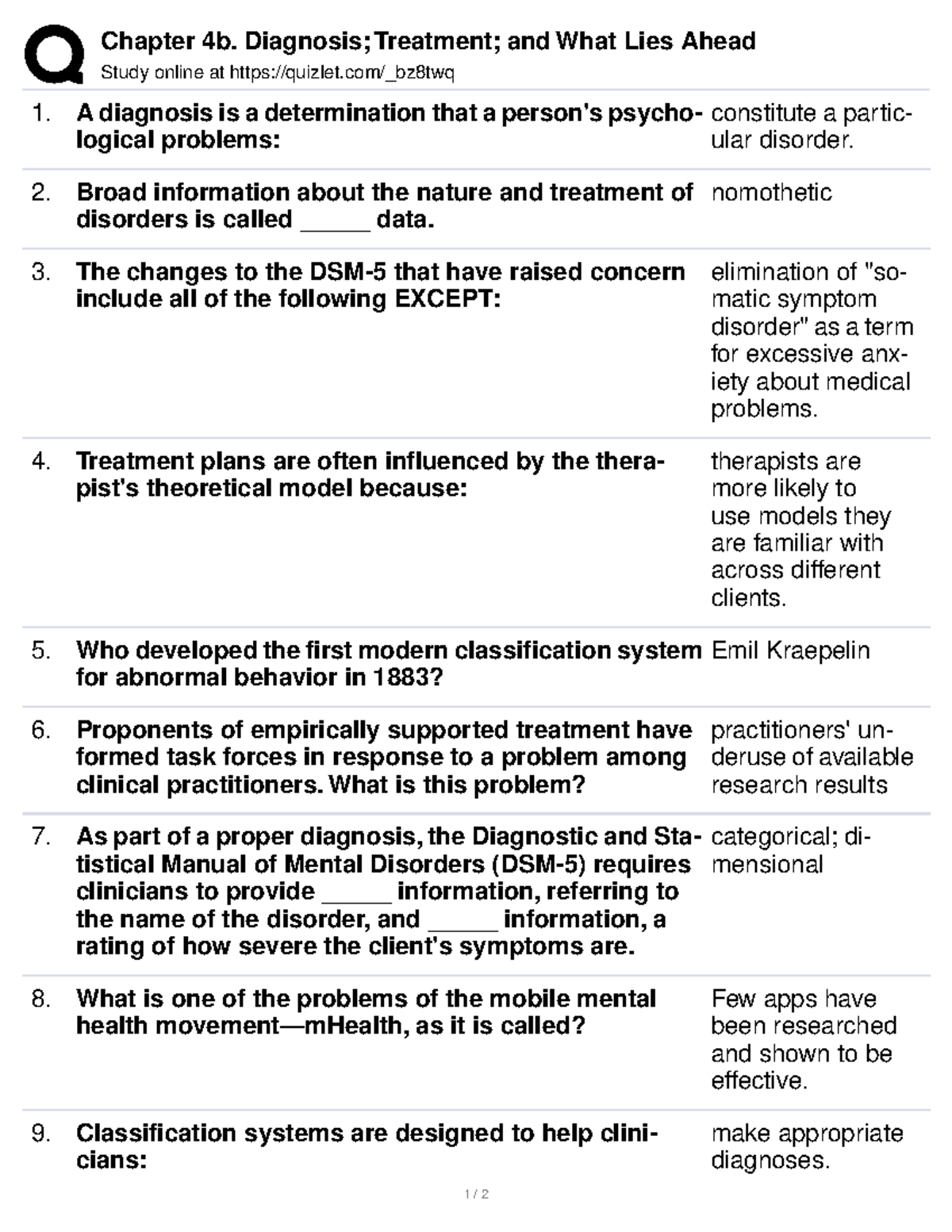 Chapter 4b. Diagnosis Treatment and What Lies Ahead - Chapter 4b. Diagnosis; Treatment; and What ...