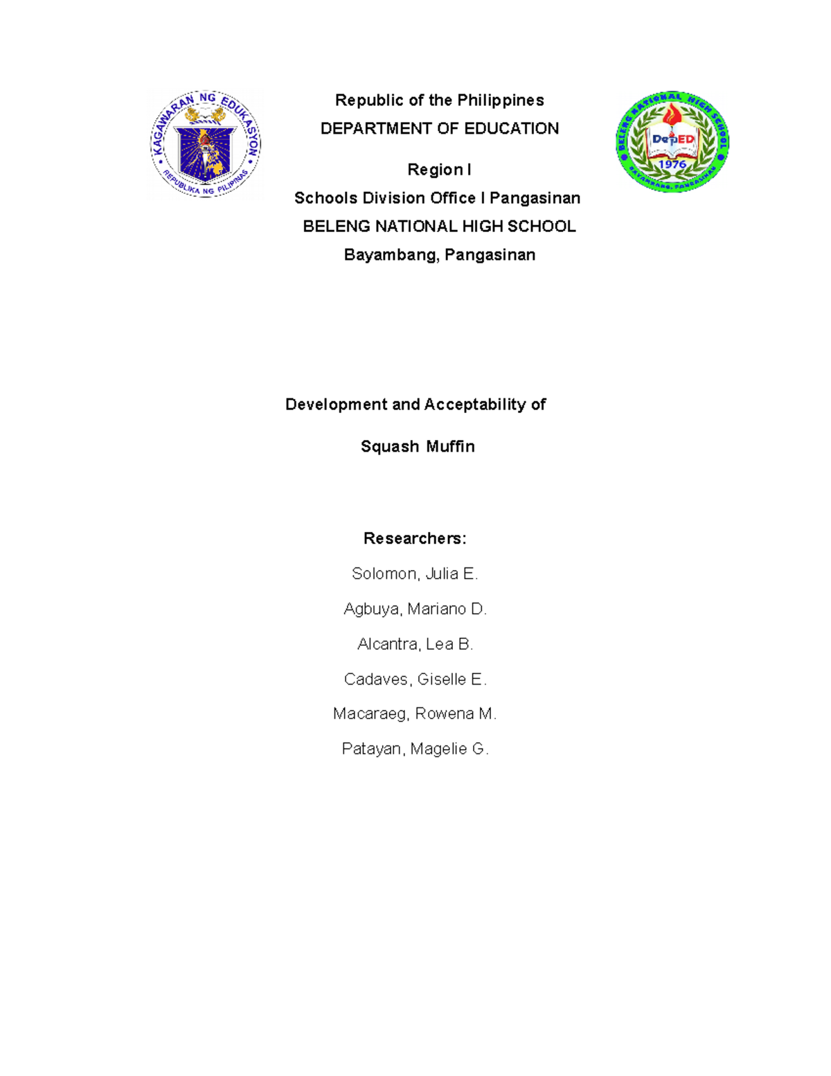 Development-and-Acceptability-of-Squash-muffin - Development and ...