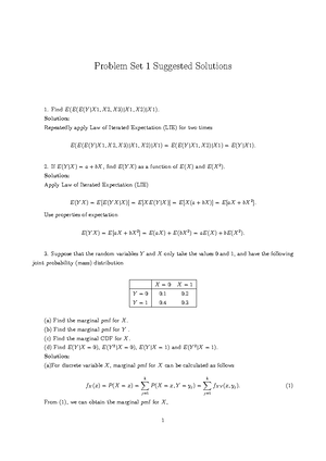 Chap1 2023 - Lecture note 1 of class 1 - Econometrics I C. Starr Chair Professor SU ...