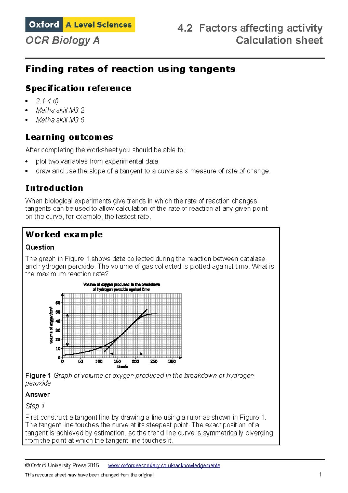 L04 Finding Rates of Reactions - 4 Factors affecting activity OCR ...