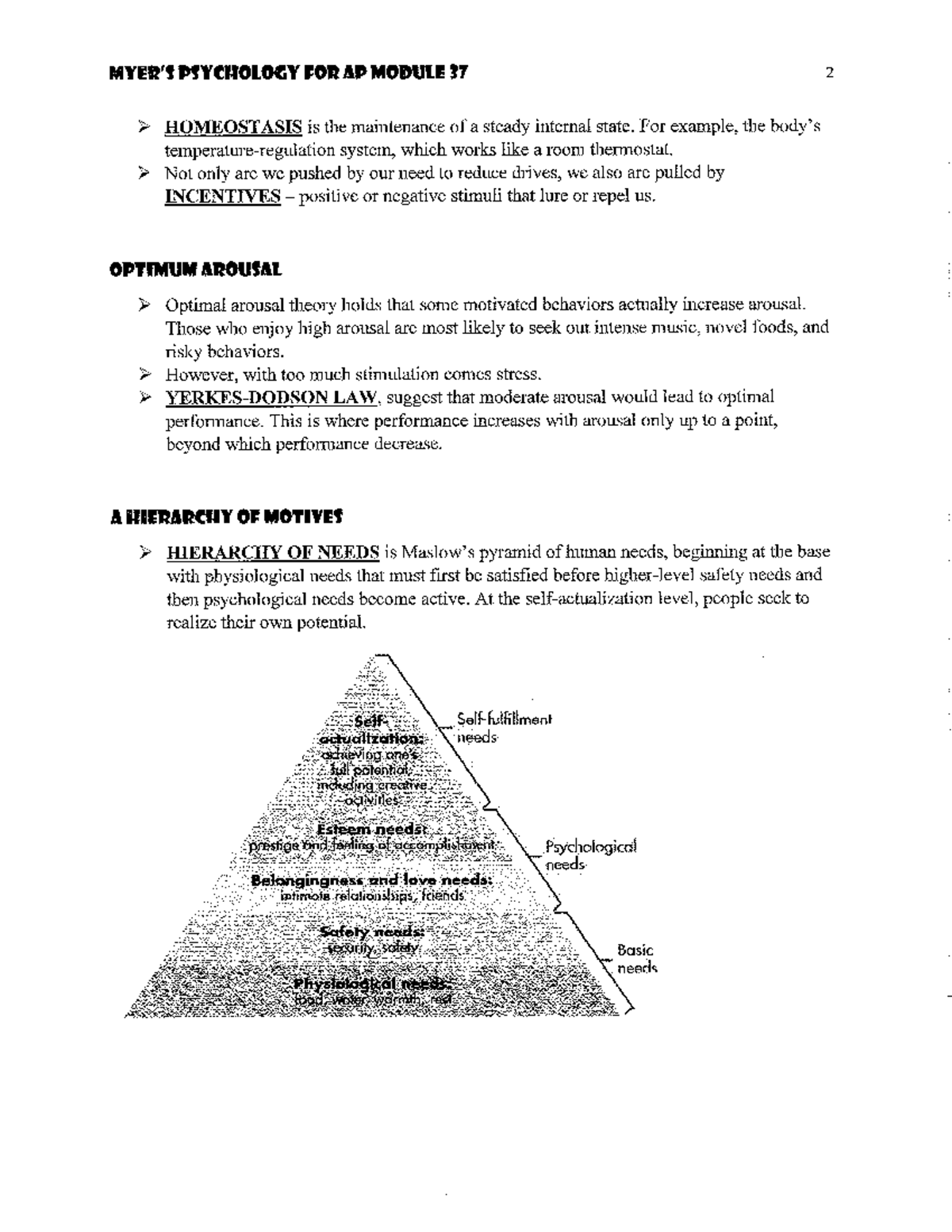 Module 37 - CHEAT SHEET - PSY 150 - Studocu