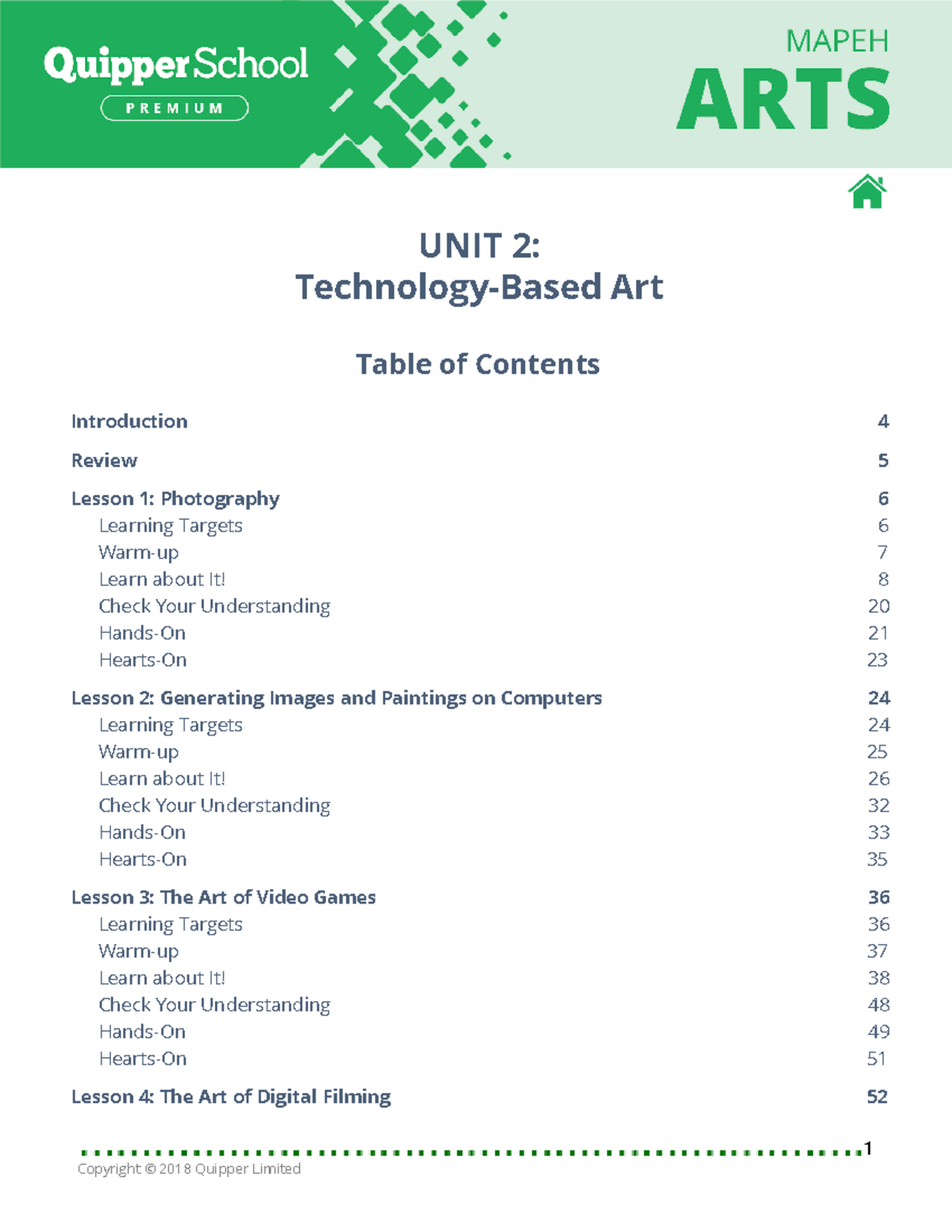 Arts Unit 2 - In this lesson, you will learn about the art of ...