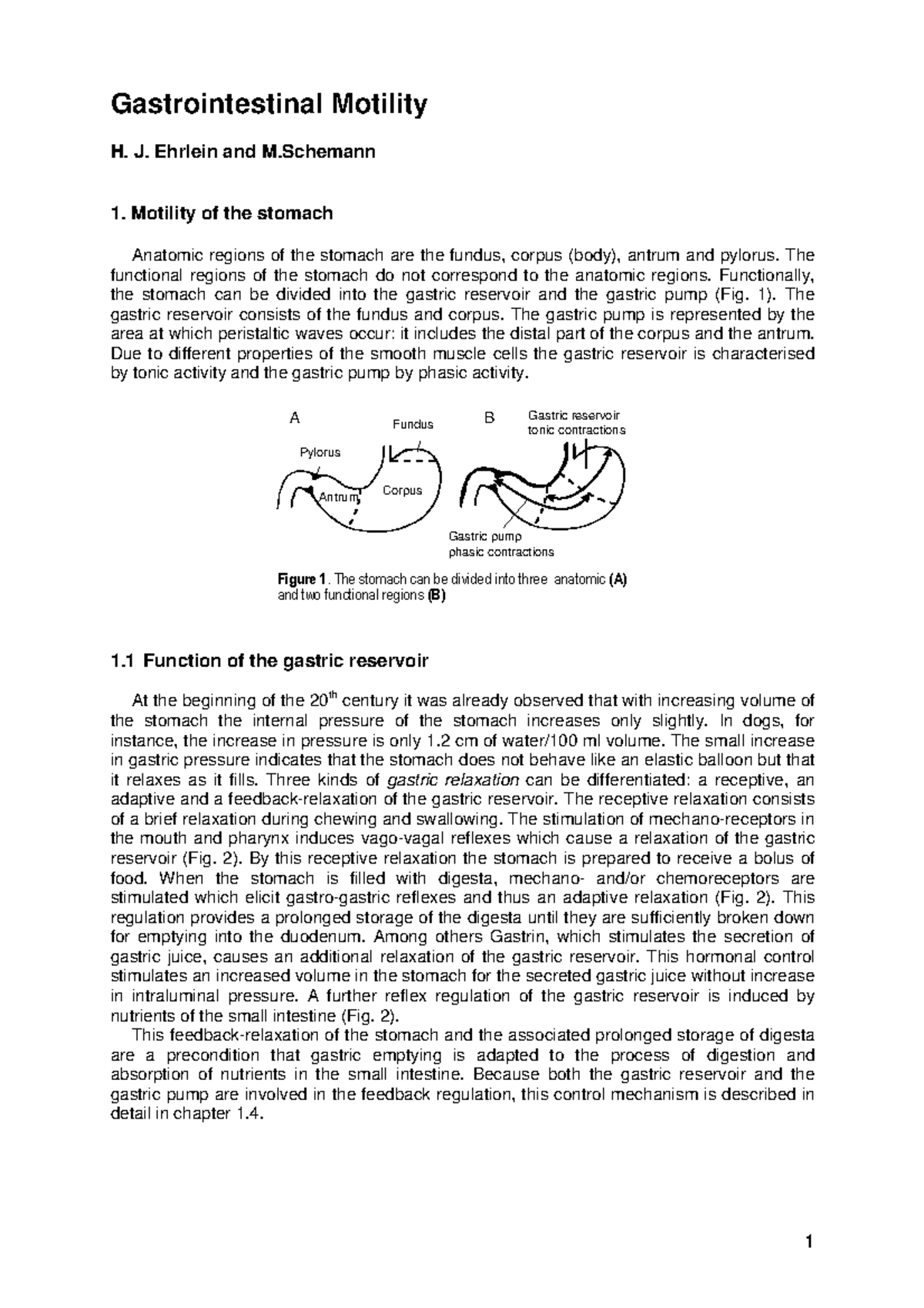 Tutorial - gastrointenstinal motility - Gastrointestinal Motility H. J ...