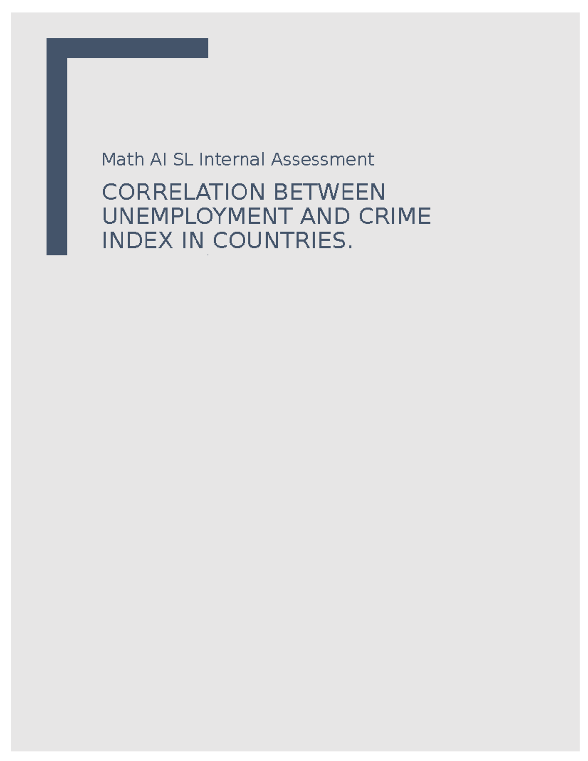 Math IA - This is an Extended Essay from my Highschool which will help ...