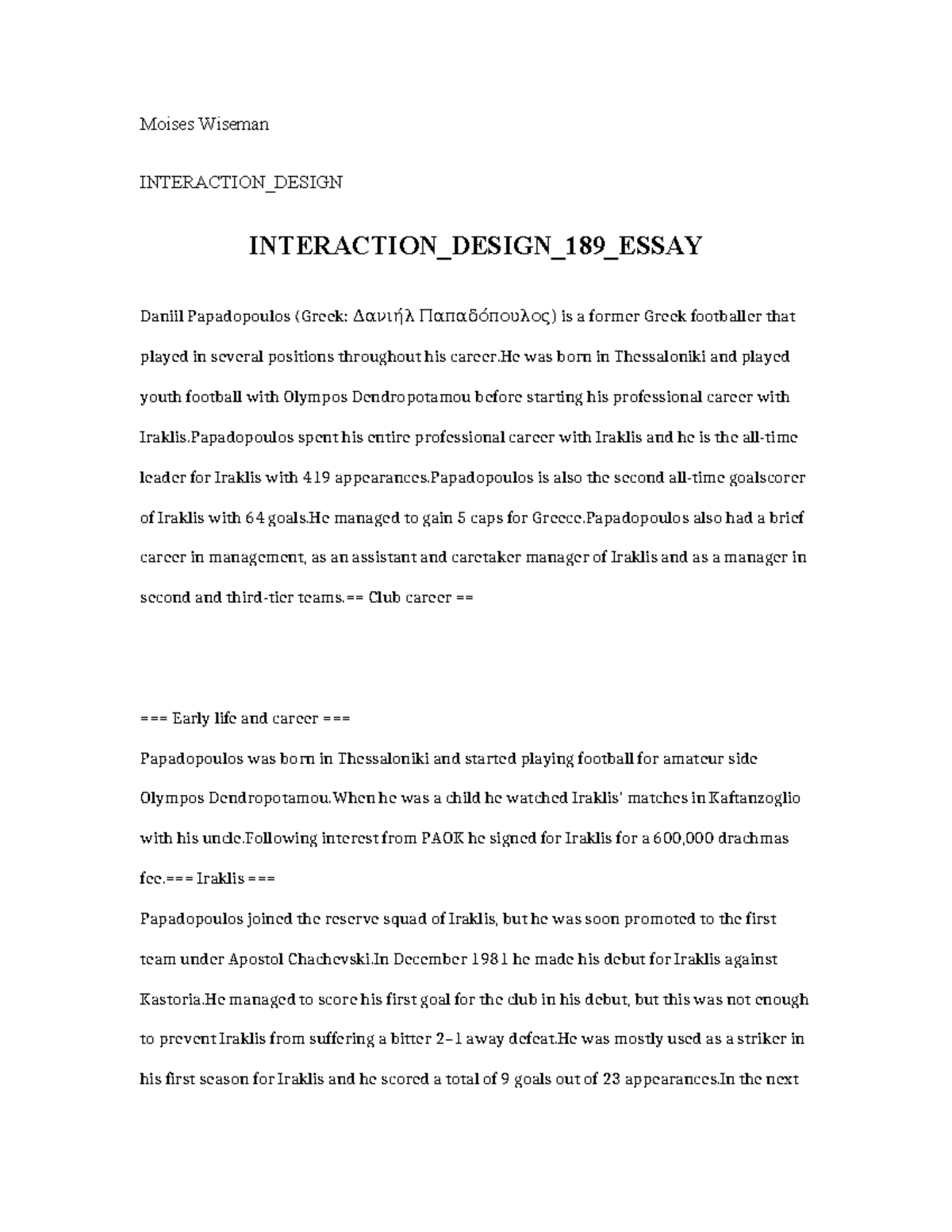 Interaction Design 189 Essay - Moises Wiseman INTERACTION_DESIGN ...