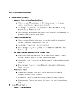 Task 1 - DHM3 Task 1 Integrating Technology A. Discuss using technology ...