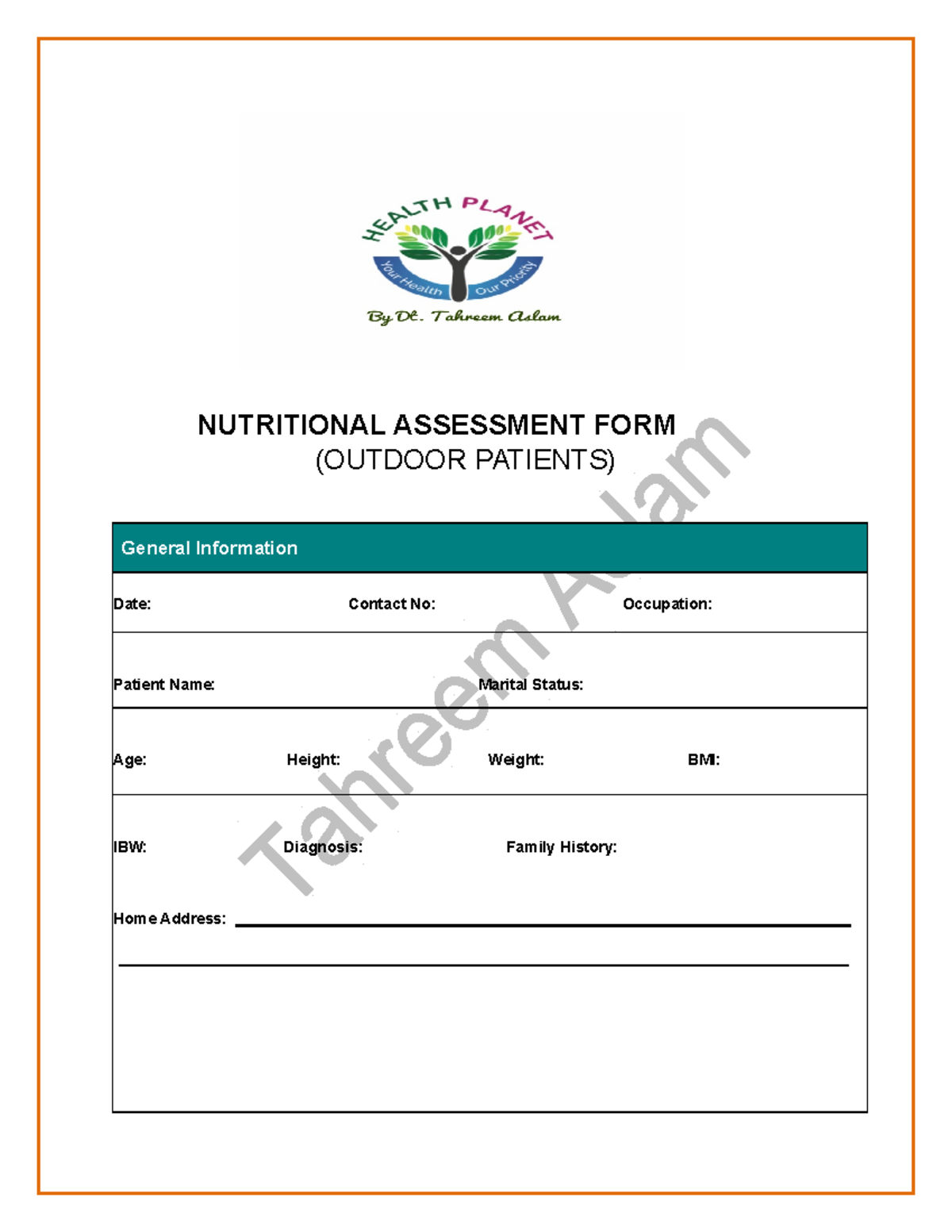2Outdoor Nutritional assessment form - Copy - NUTRITIONAL ASSESSMENT ...