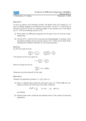 NOD Ex Sheet sol11 - Numerics of Differential Equations (MA3301 ...