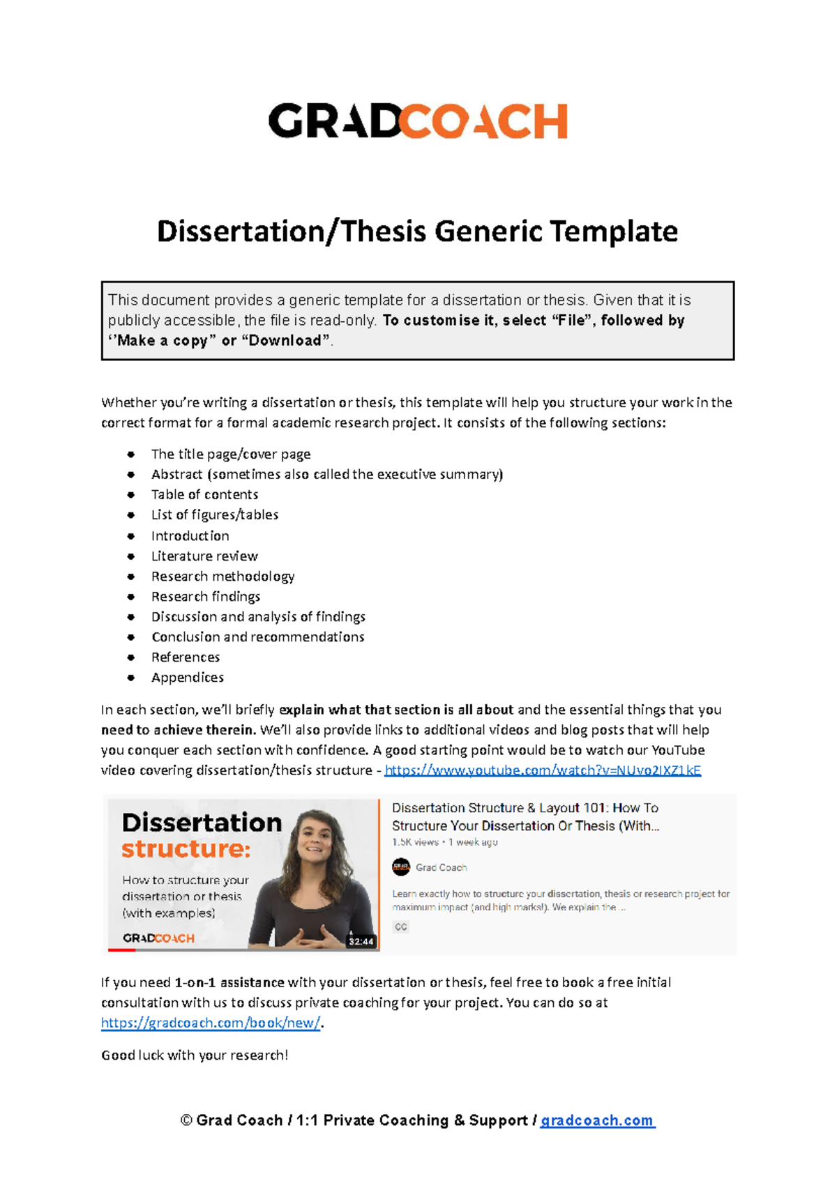 Full Dissertation Template - Dec 2023 - Dissertation/Thesis Generic Template This document ...