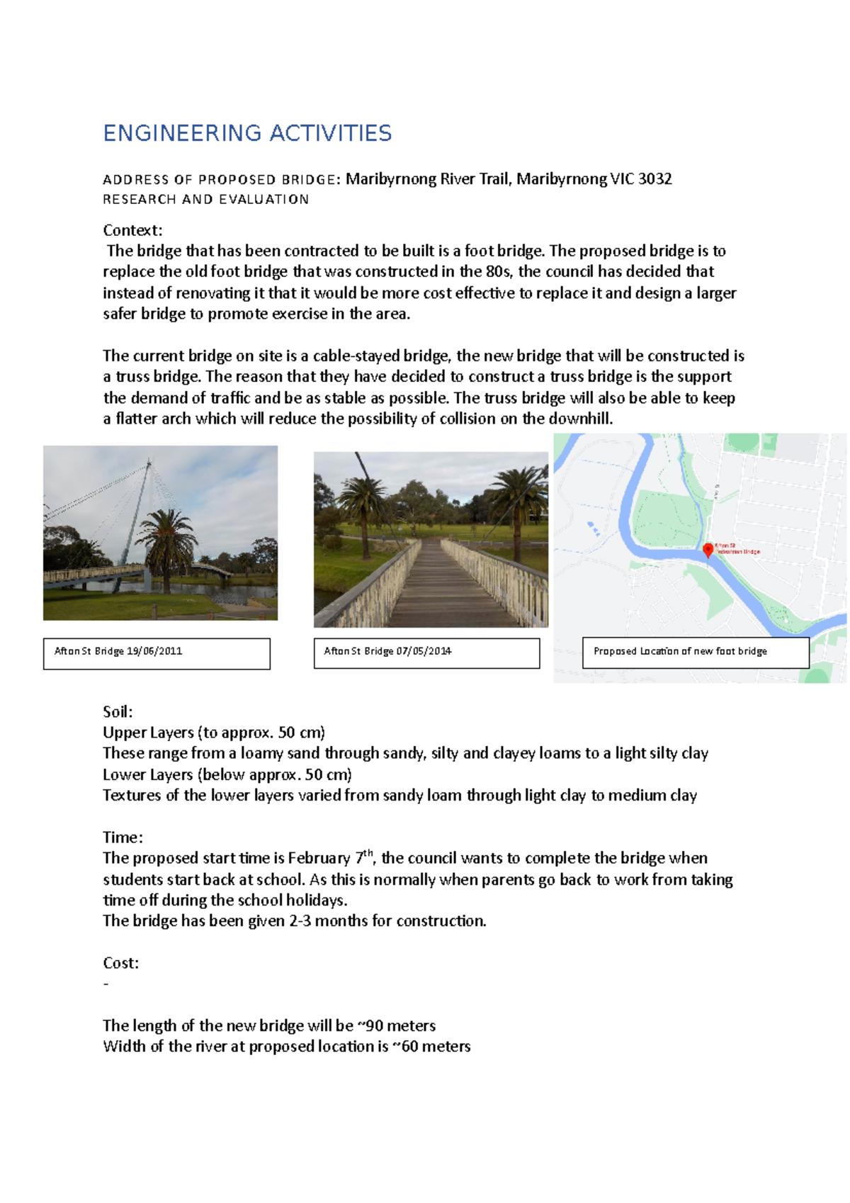 Engineering Activities Group Project - ENGINEERING ACTIVITIES ADDRESS ...