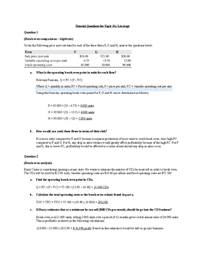 MST Revision Package - well important - FM102: Personal Financial ...