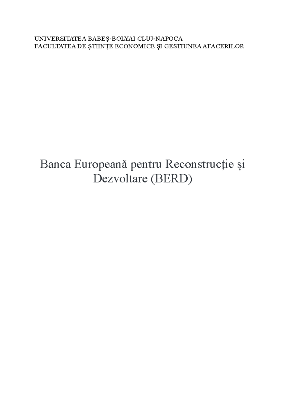 finante si banci, banking international 2020 - UNIVERSITATEA BABEŞ ...