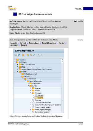 04-3 Intro ERP Using Global Bike Case Study SD de v3 - Produkt SAP ERP 6. Global Bike Level ...