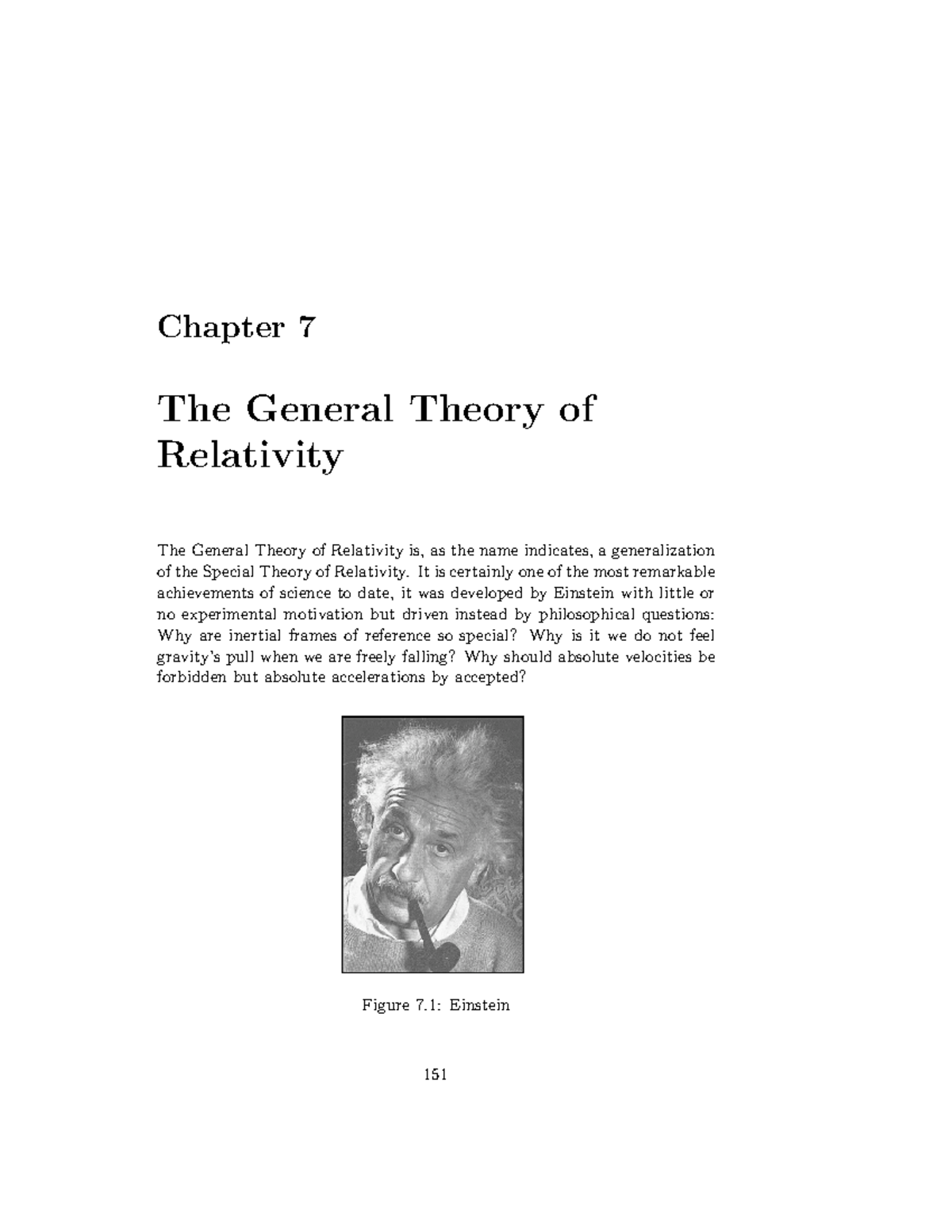 General relativity - Chapter 7 The General Theory of Relativity The ...